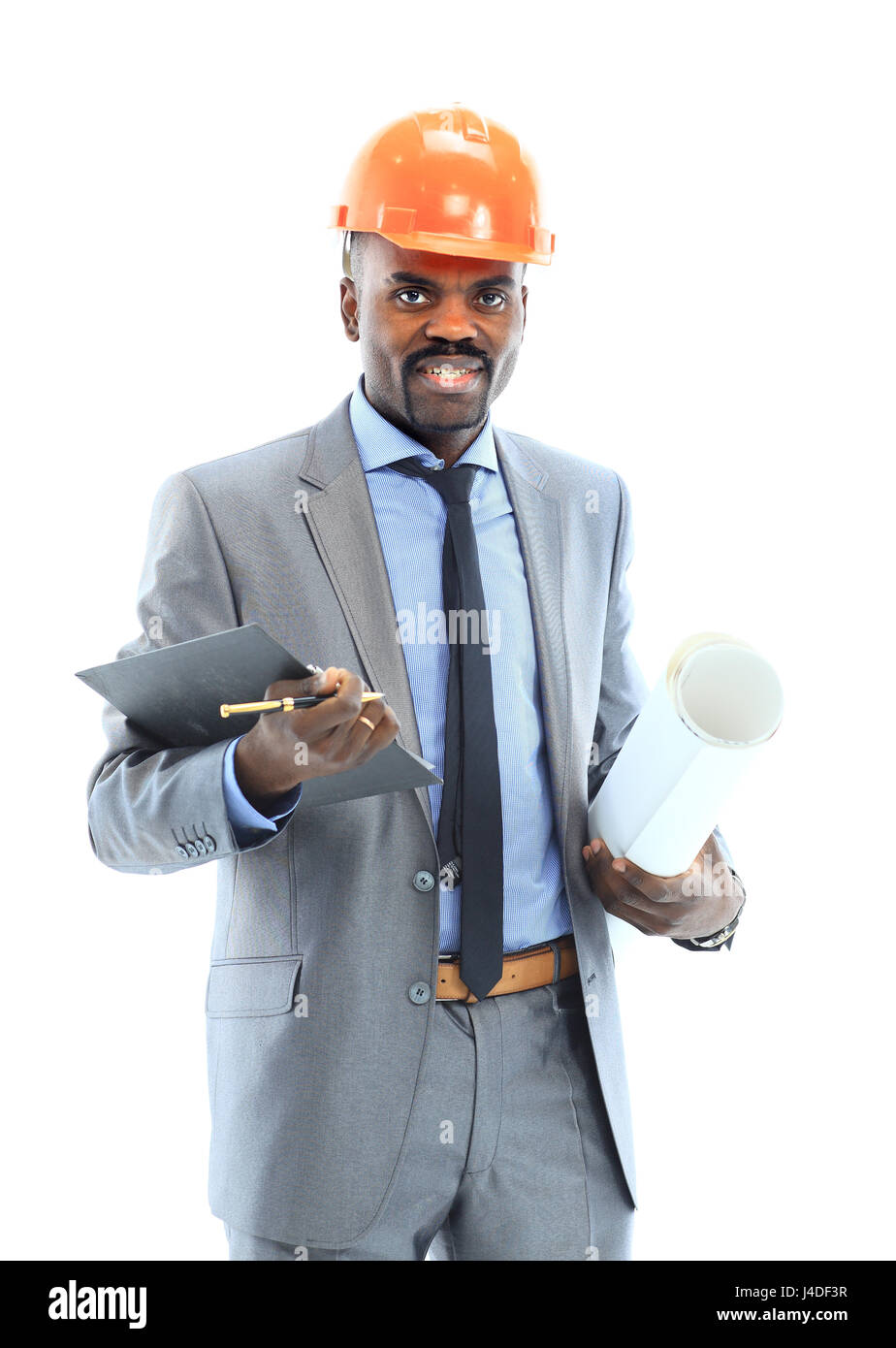 Confident ethnic architect wearing Stock Photo - Alamy