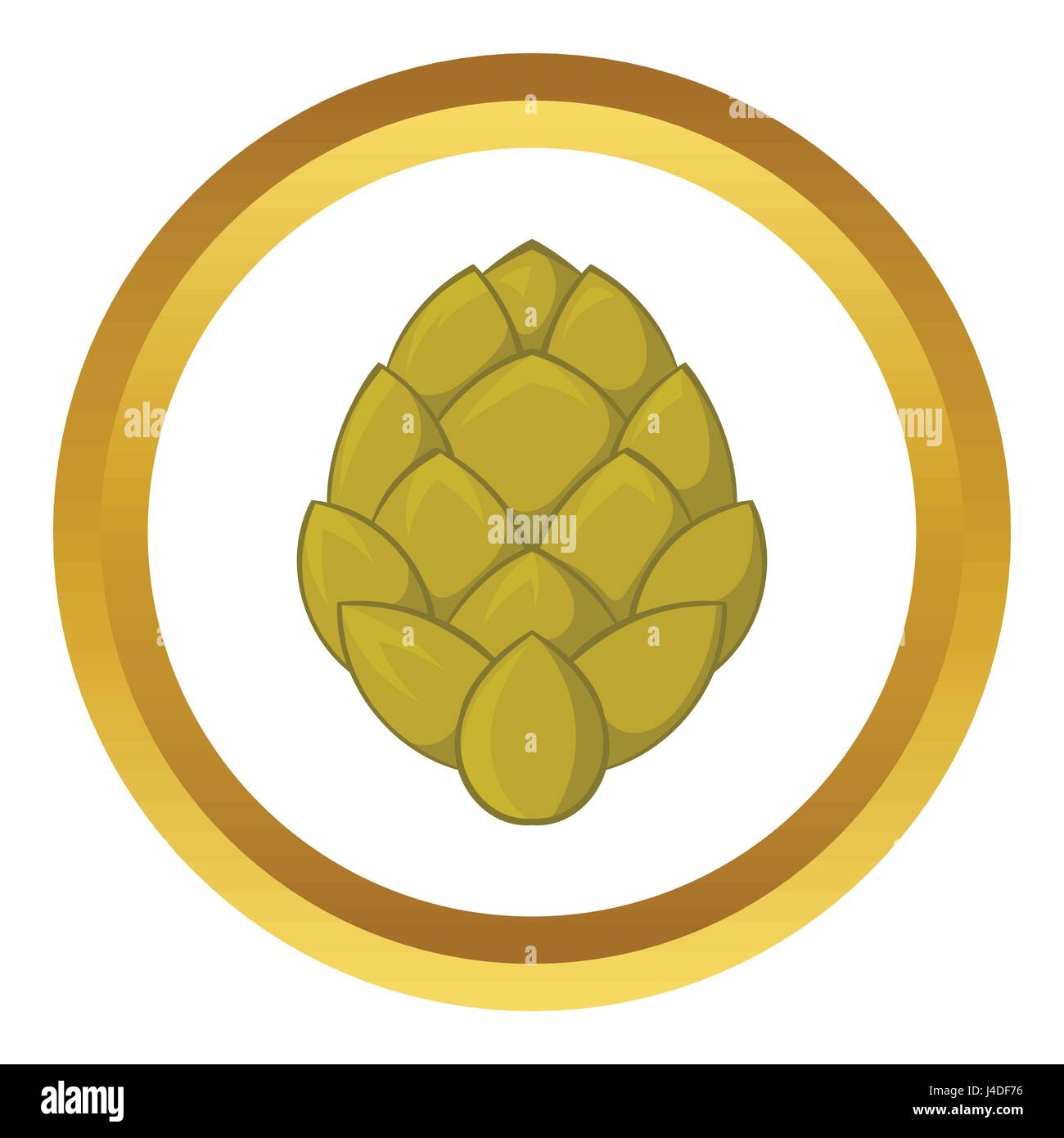 Hop cone vector icon Stock Vector Image & Art - Alamy