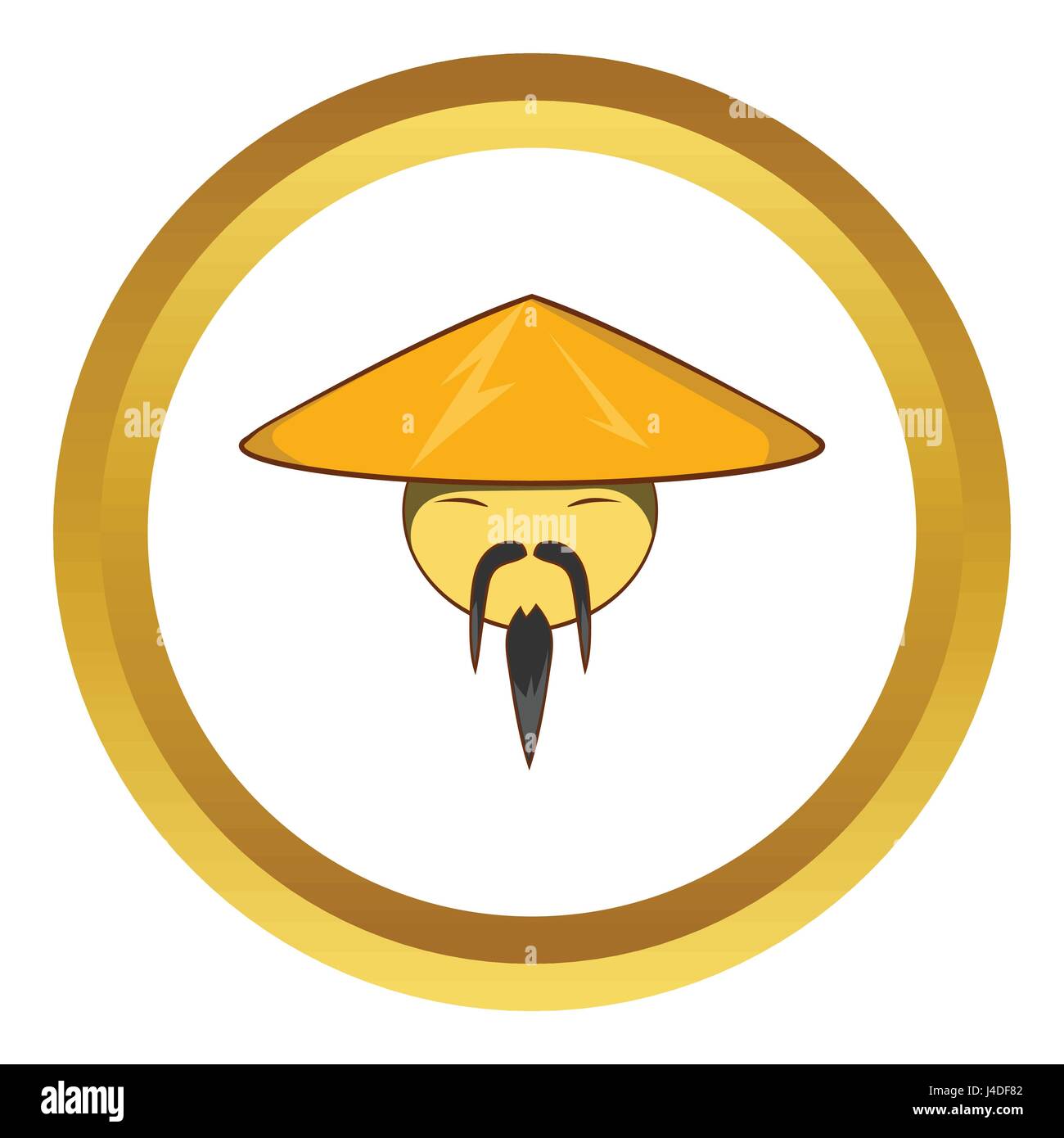 Asian woman conical hat Cut Out Stock Images & Pictures - Alamy