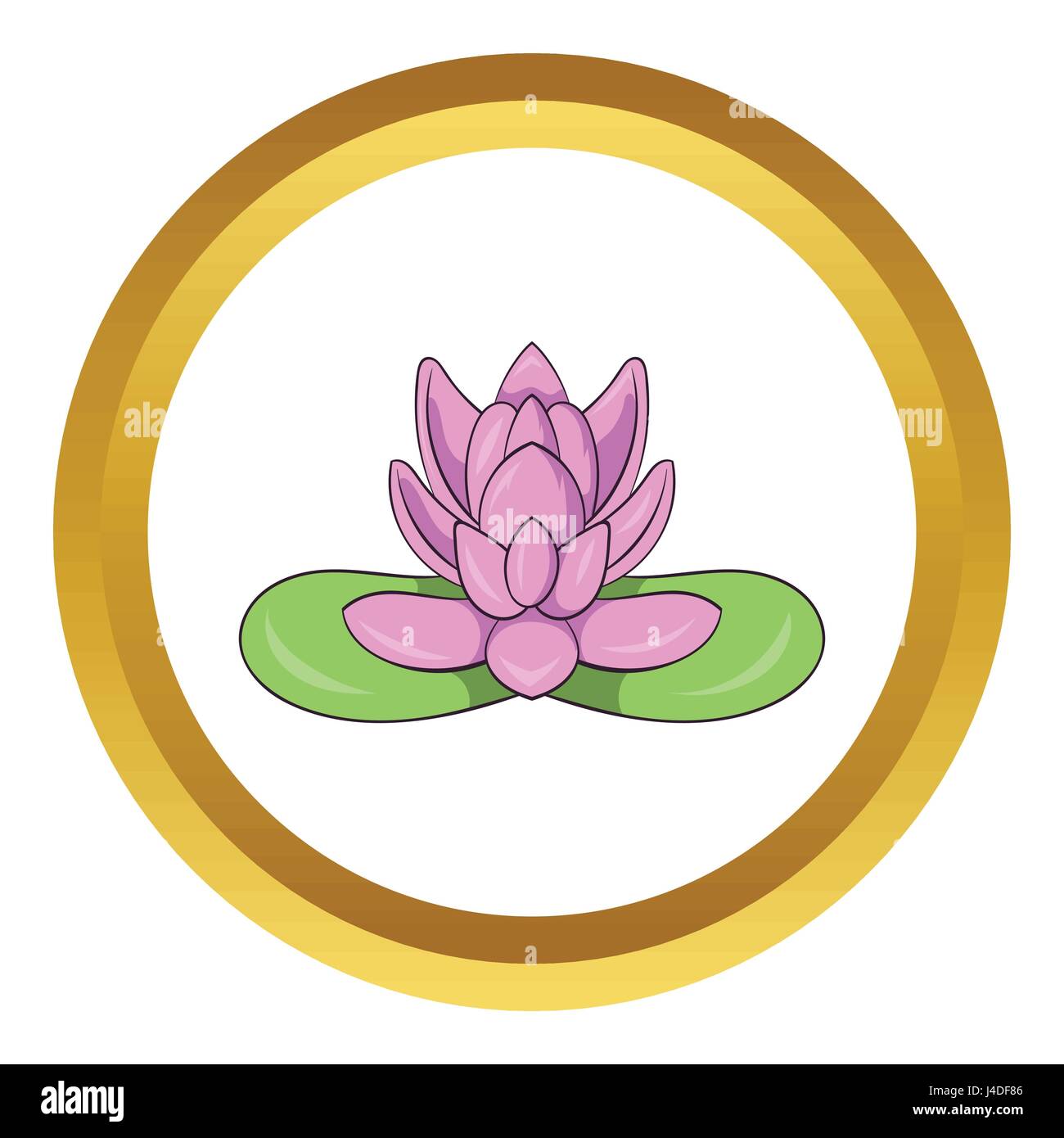 Pink lotus flower vector icon Stock Vector Image & Art - Alamy