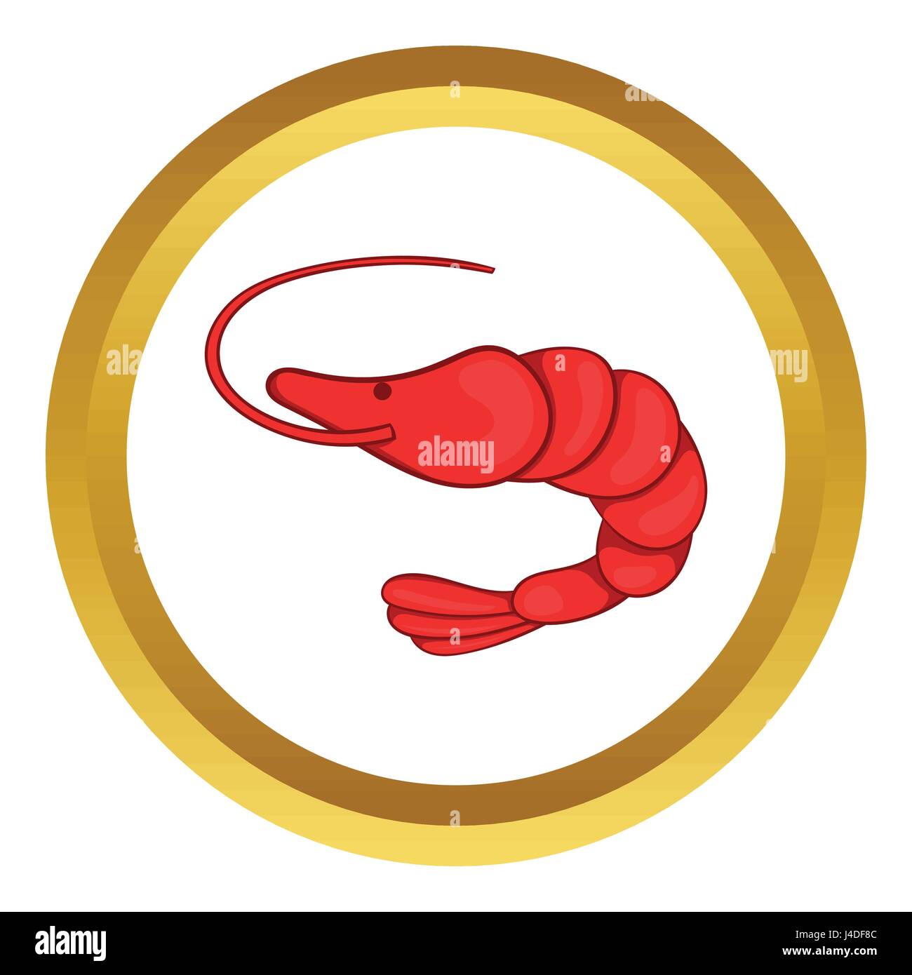 Shrimp vector icon Stock Vector Image & Art - Alamy