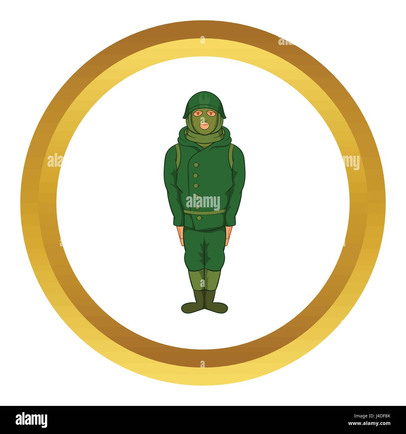Green military camouflage uniform vector icon Stock Vector Image & Art ...