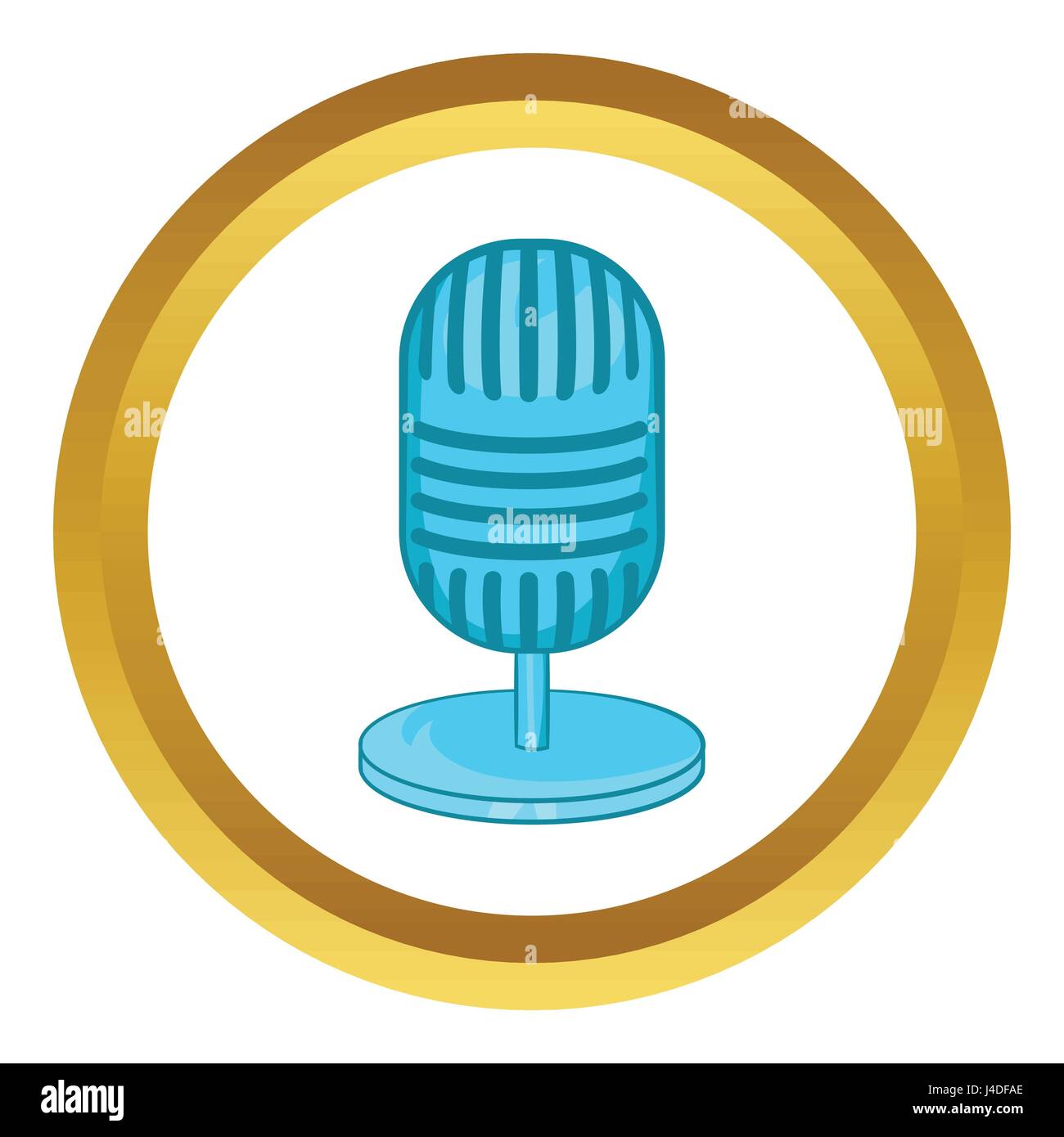 Retro microphone vector icon Stock Vector Image & Art - Alamy