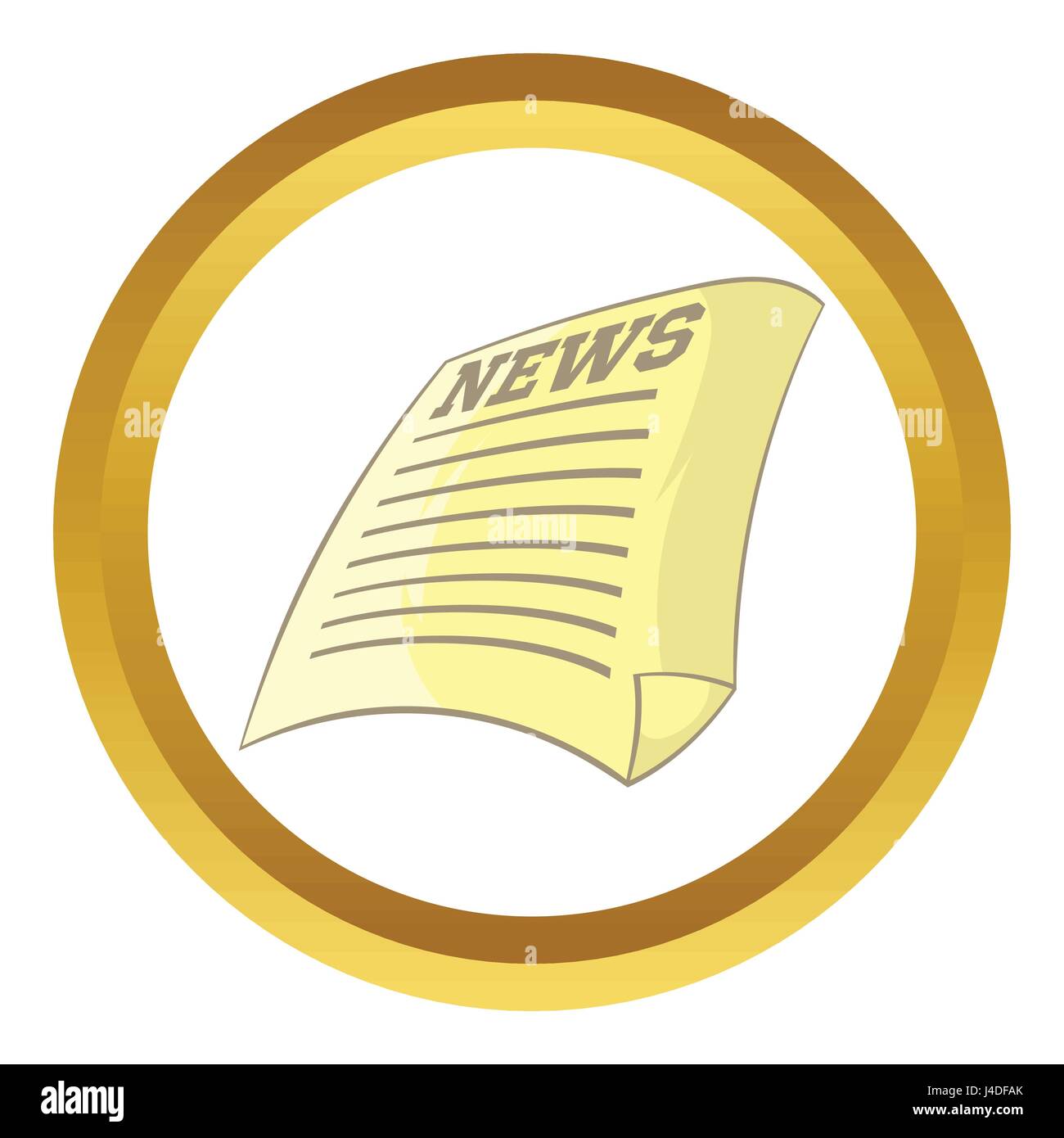 Newspaper vector icon Stock Vector Image & Art - Alamy