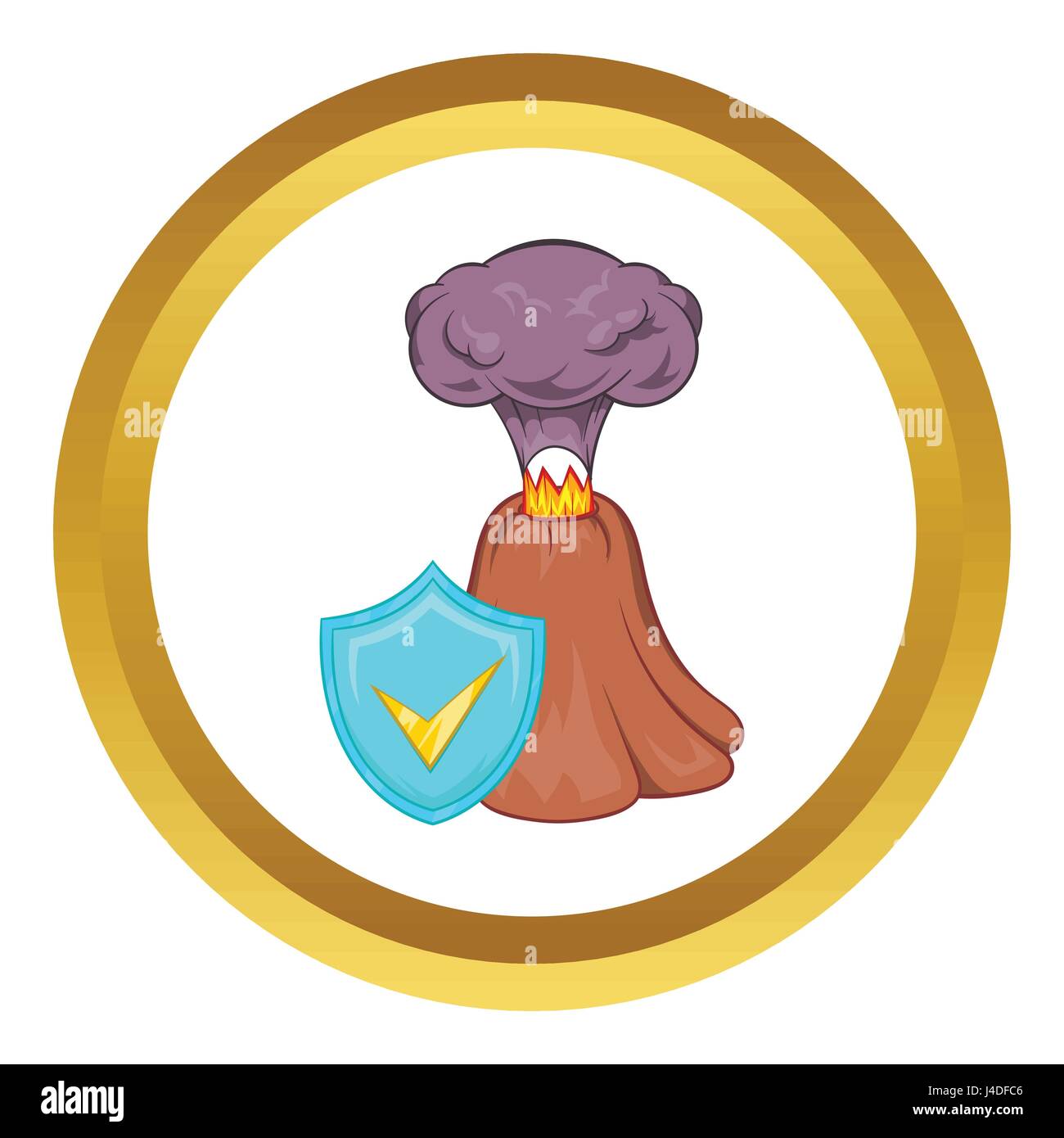 Shield volcano illustration hi-res stock photography and images - Alamy