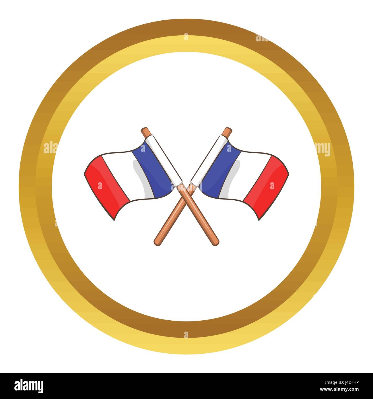 Two crossed french flags hi-res stock photography and images - Alamy