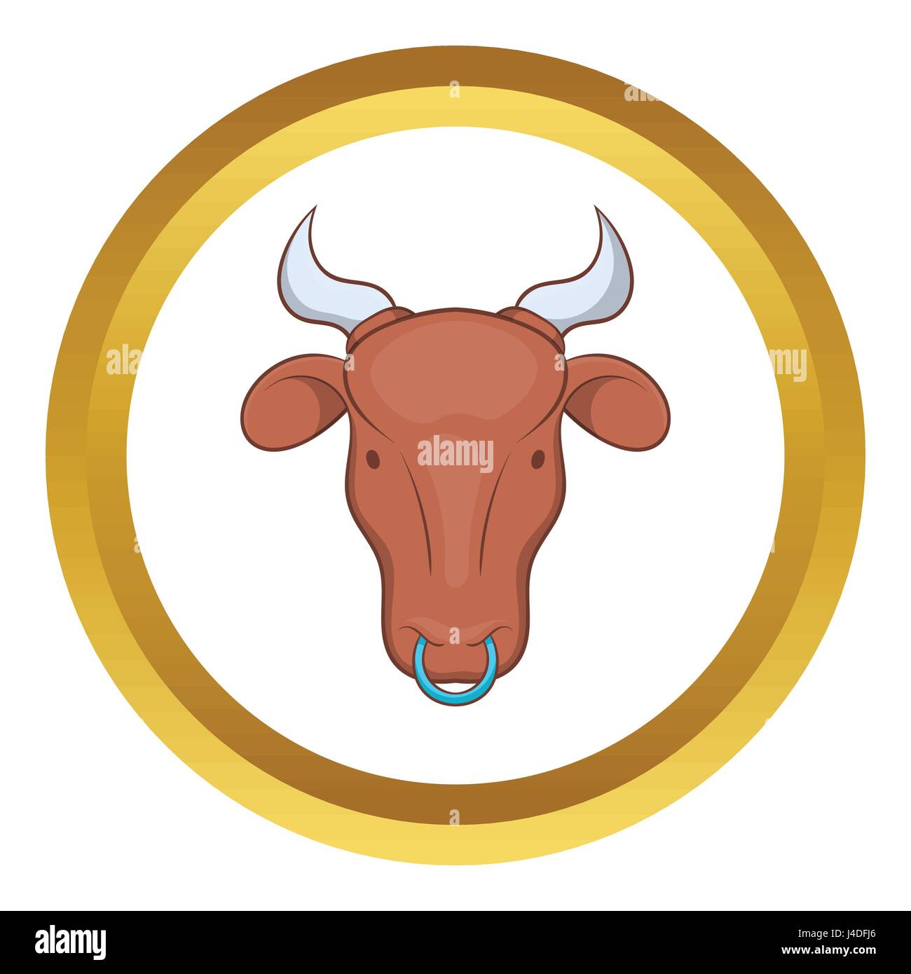 Indian cow vector icon Stock Vector Image & Art - Alamy