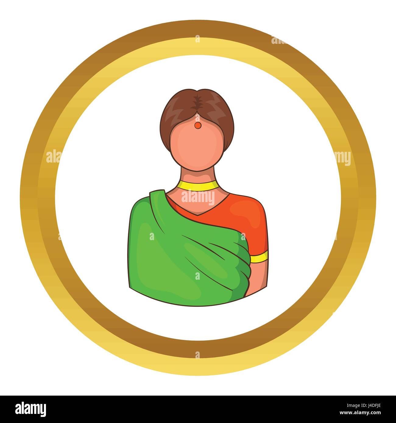 Indian woman vector icon Stock Vector Image & Art - Alamy