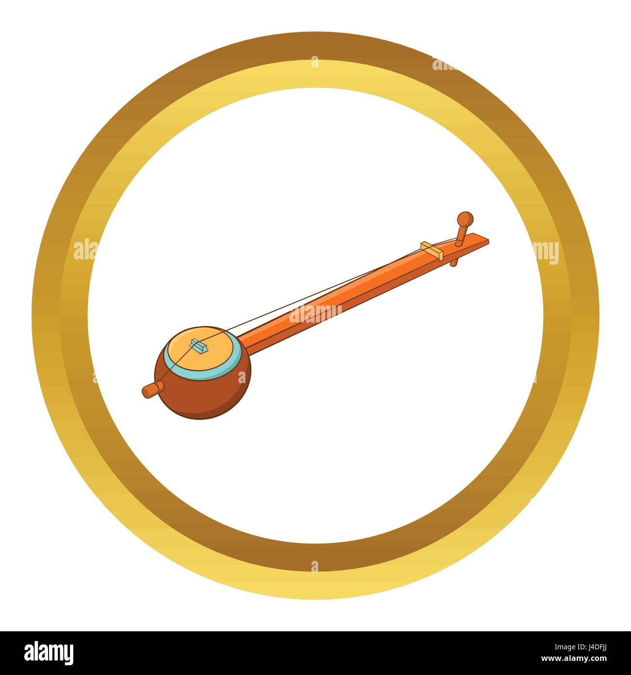 Traditional one string Indian ektara vector icon Stock Vector Image ...