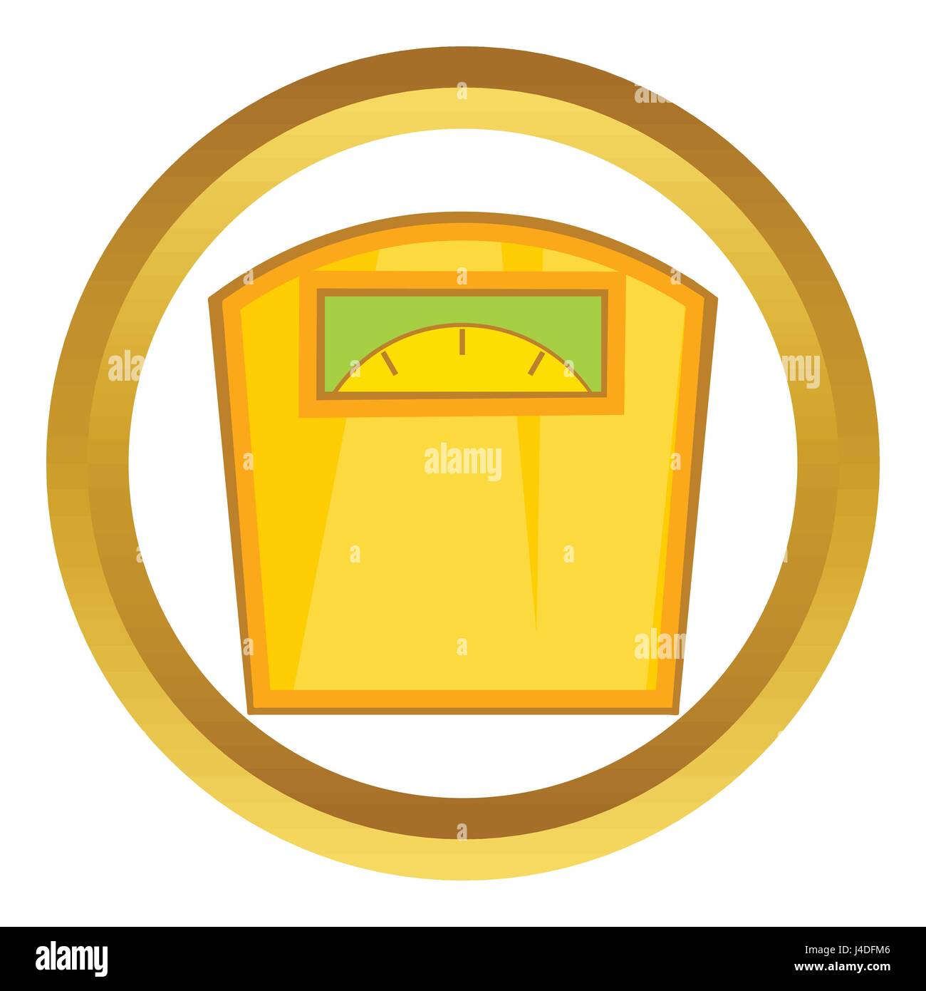 Yellow scales vector icon Stock Vector Image & Art - Alamy
