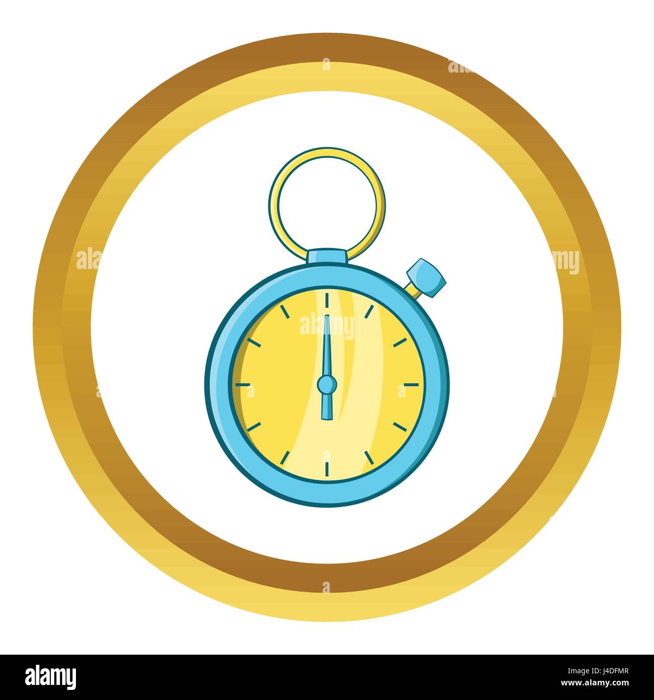 Blue stopwatch vector icon Stock Vector Image & Art - Alamy