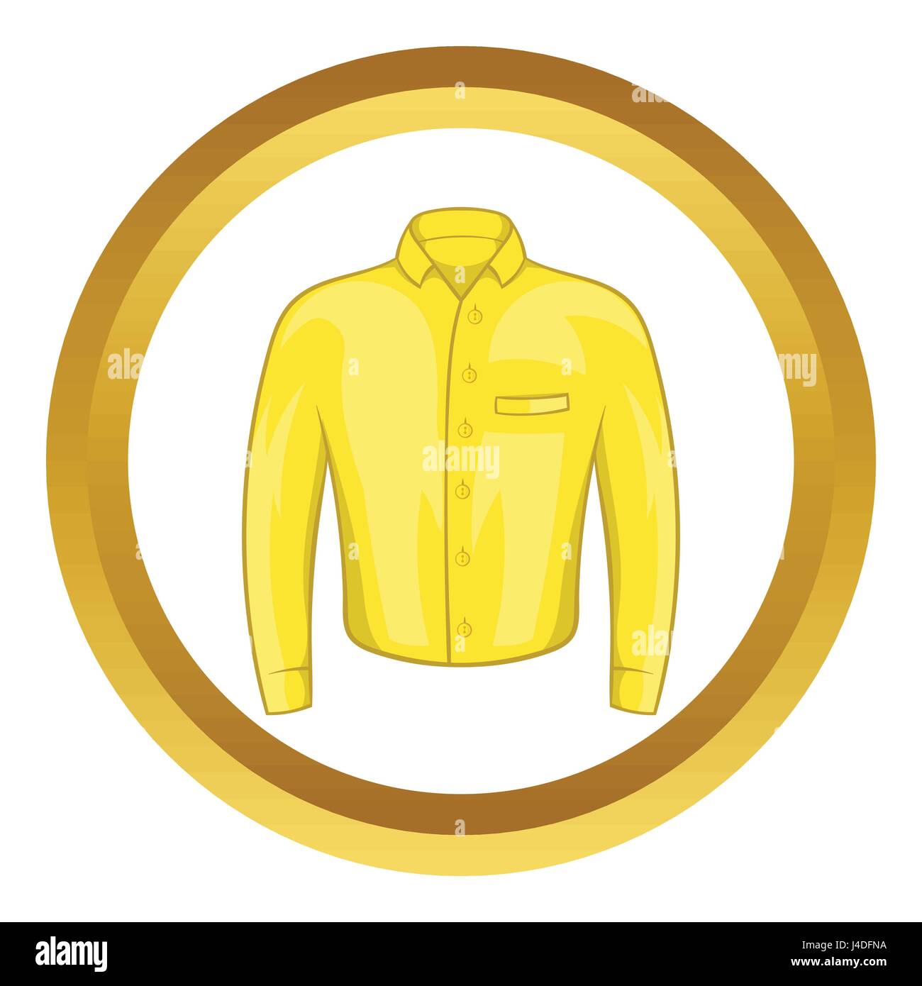 Yellow man shirt vector icon Stock Vector Image & Art - Alamy