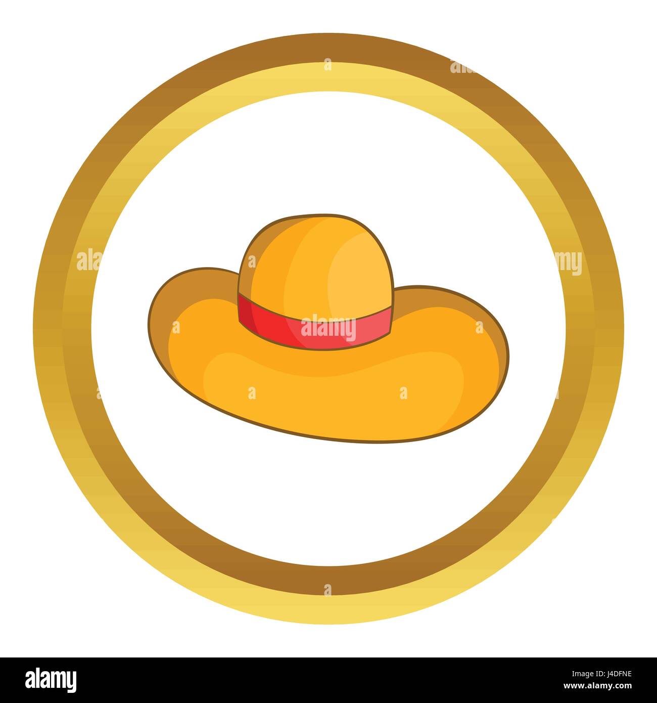Womens beach hat vector icon Stock Vector Image & Art - Alamy