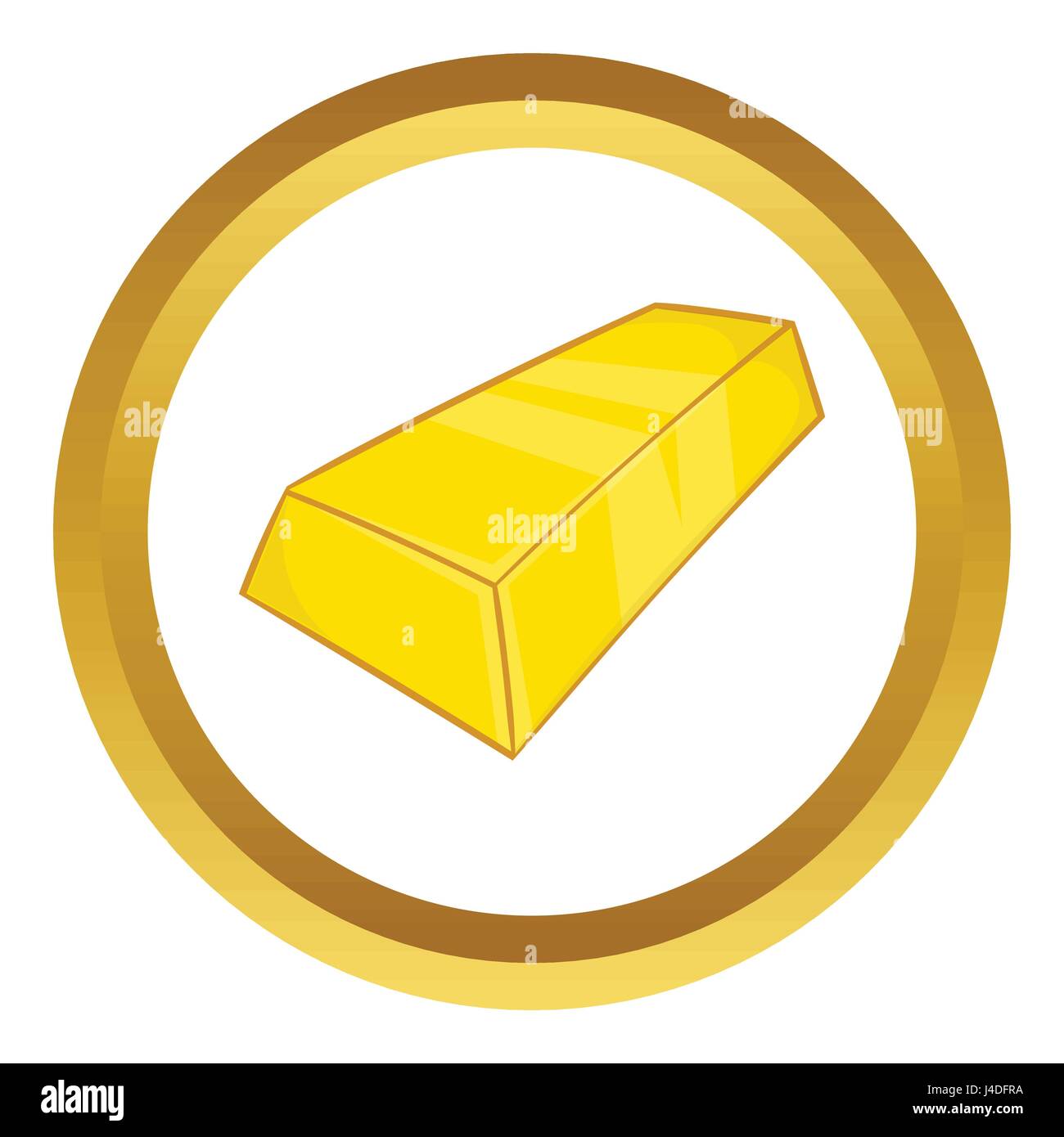 Gold ingot vector icon Stock Vector Image & Art - Alamy