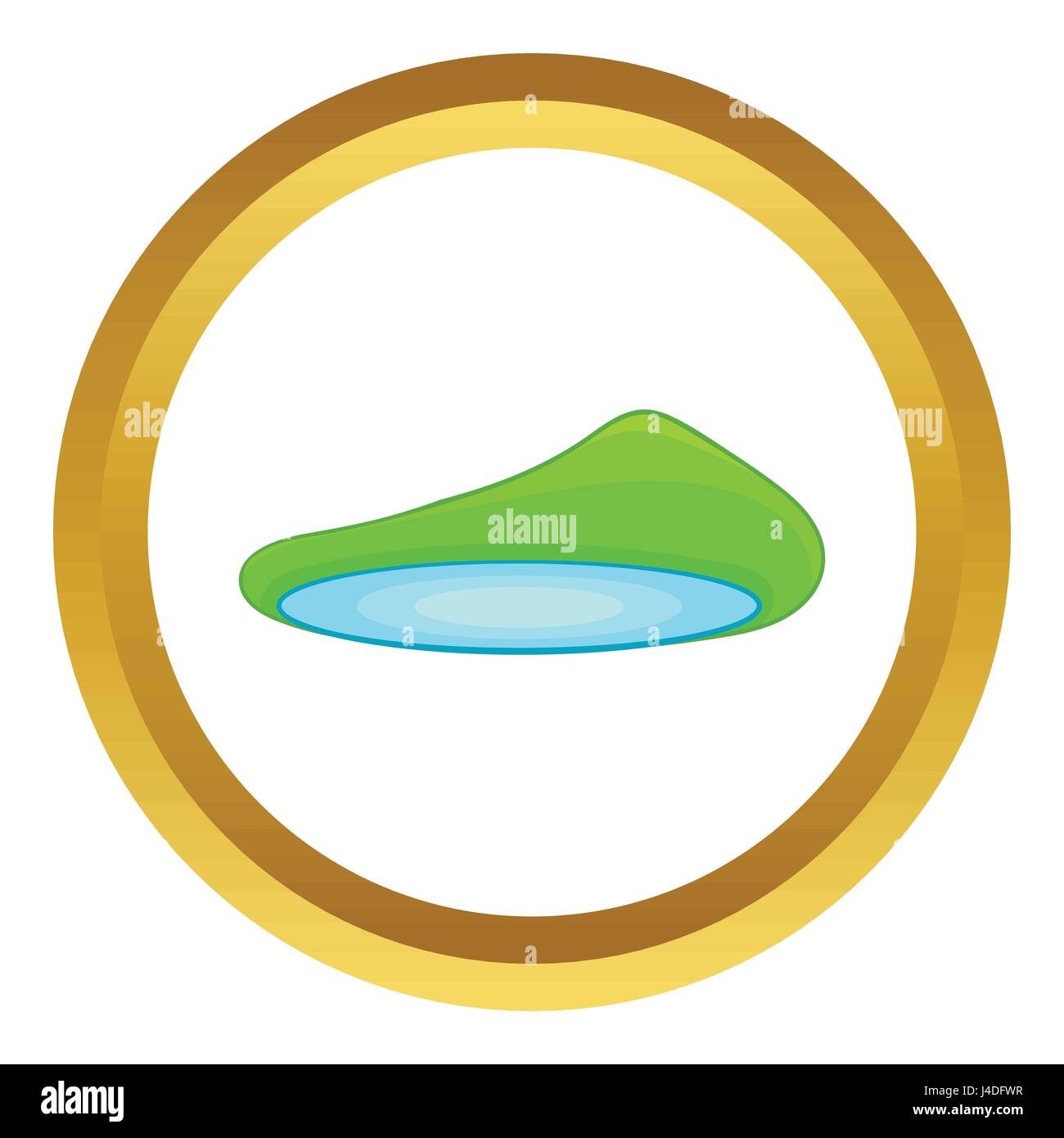 Aerial blue lake view Stock Vector Images - Alamy