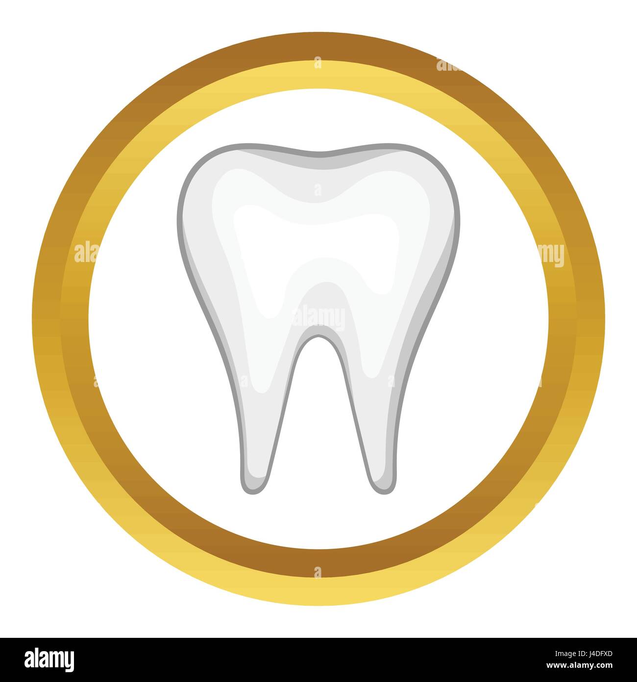 White tooth vector icon Stock Vector Image & Art - Alamy