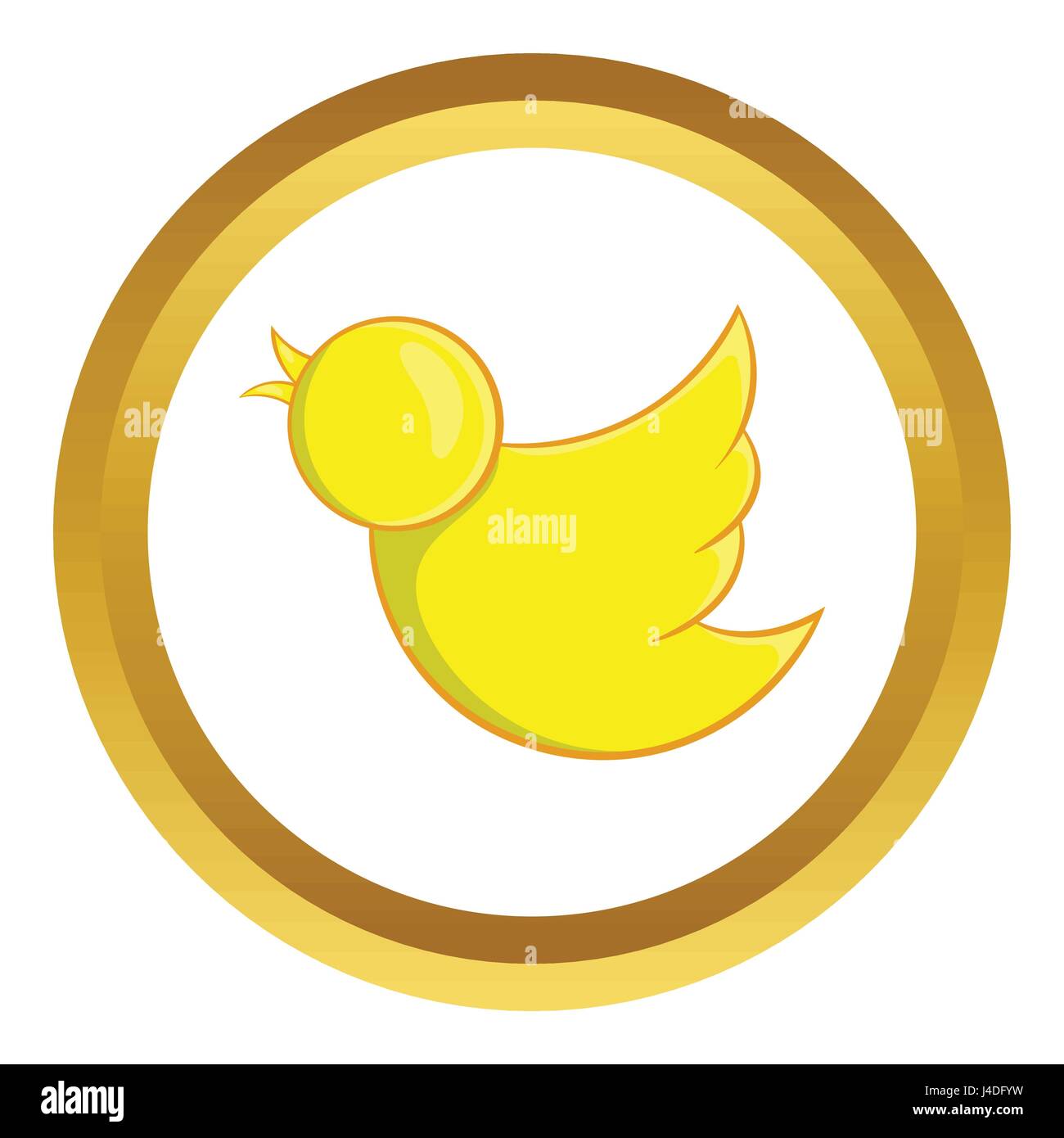Flying yellow canary Stock Vector Images - Alamy