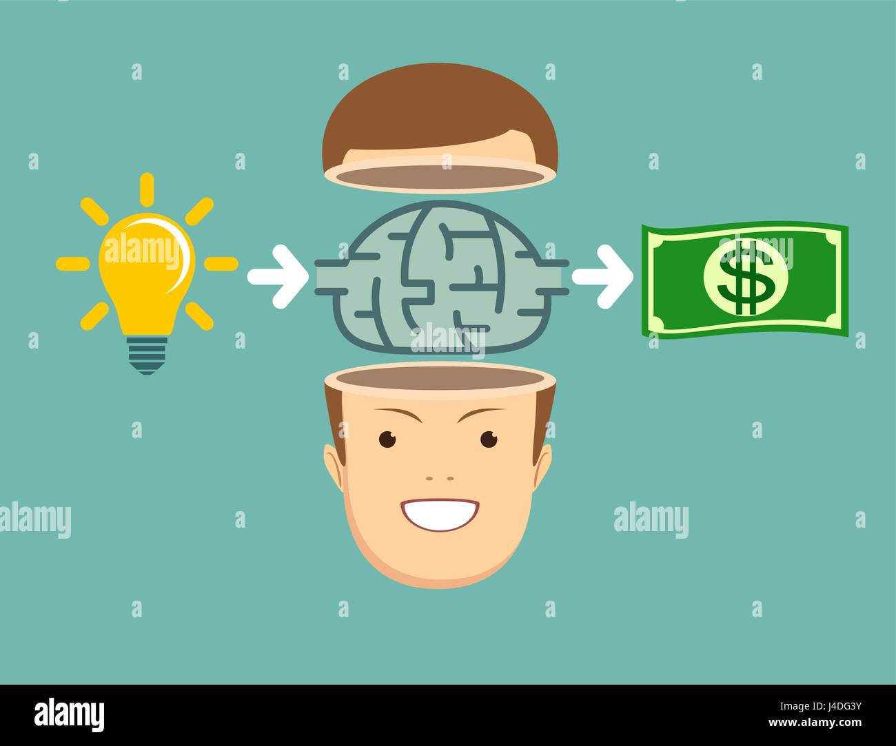 Brainstorm concept - Idea to make money Stock Vector Image & Art - Alamy