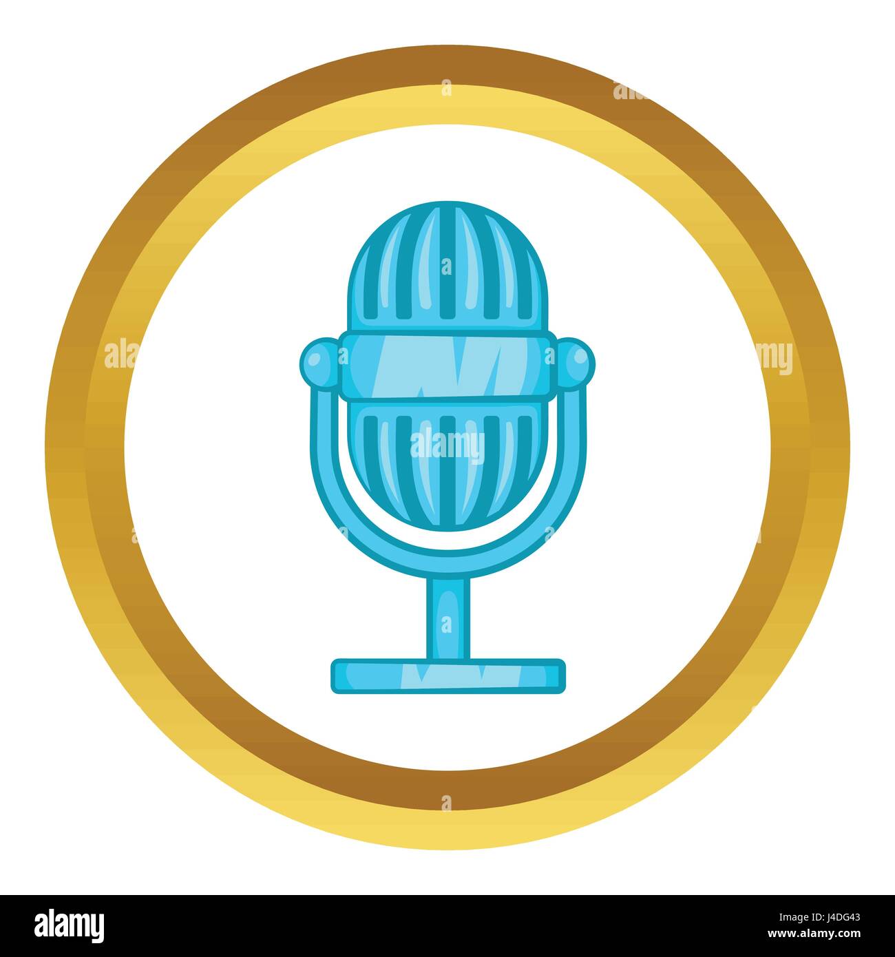 Retro microphone vector icon Stock Vector Image & Art - Alamy