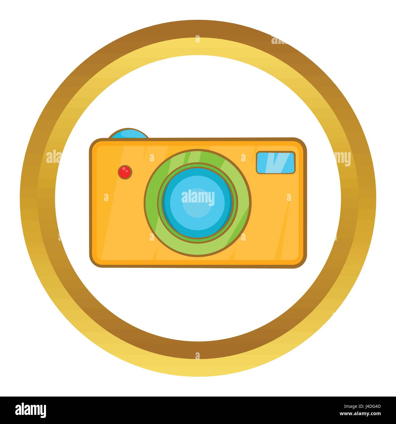 Yellow camera vector icon Stock Vector Image & Art - Alamy