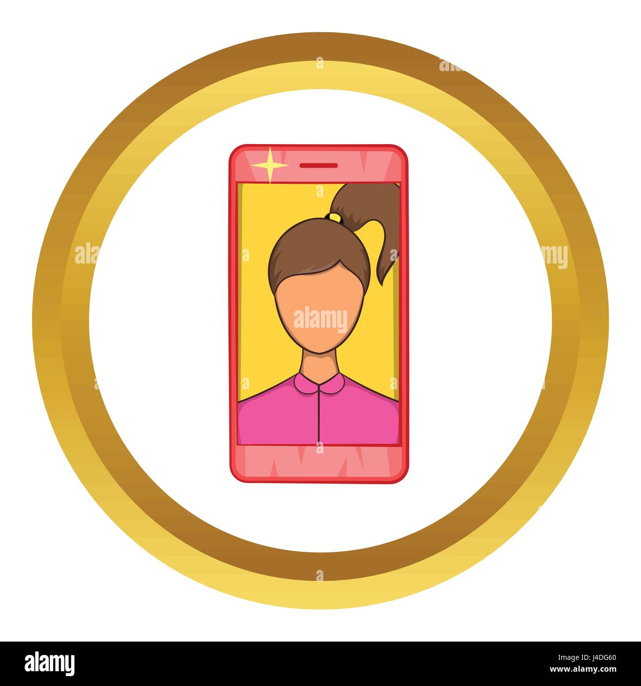 Girls with telephone Stock Vector Images - Alamy