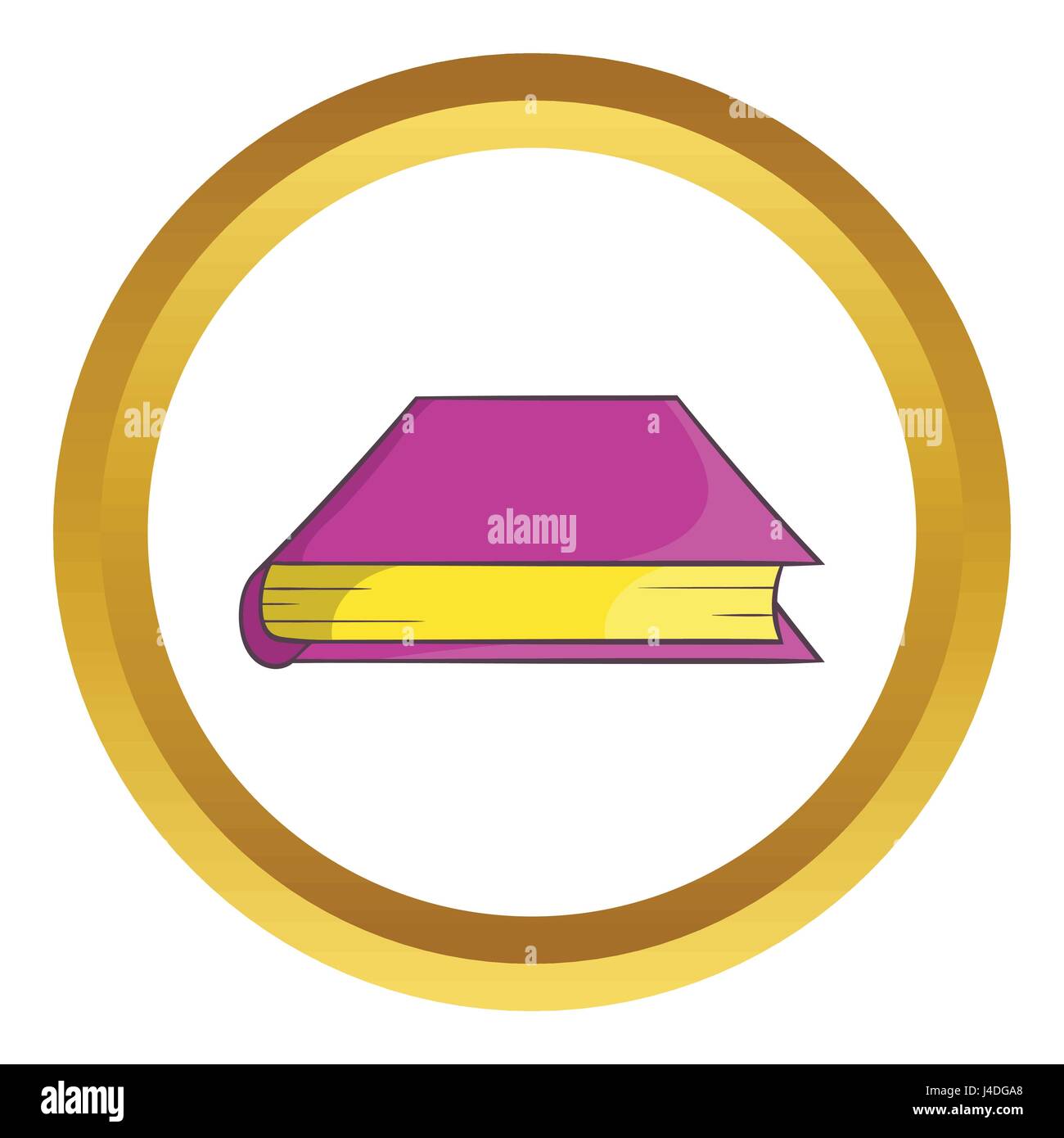 Thick book vector icon Stock Vector Image & Art - Alamy