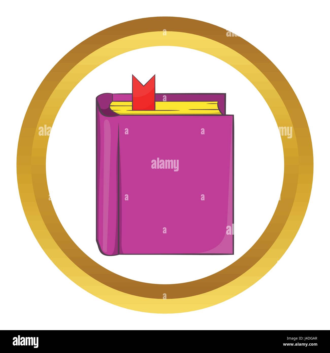 Thick book bookmark icon Stock Vector Images - Alamy