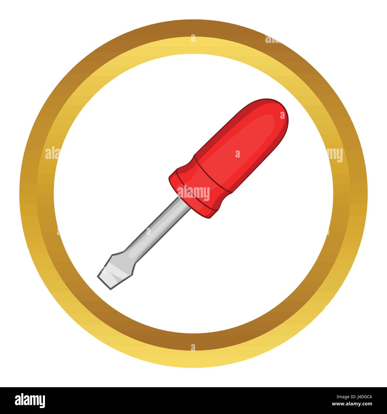 Minus screwdriver vector icon Stock Vector Image & Art - Alamy