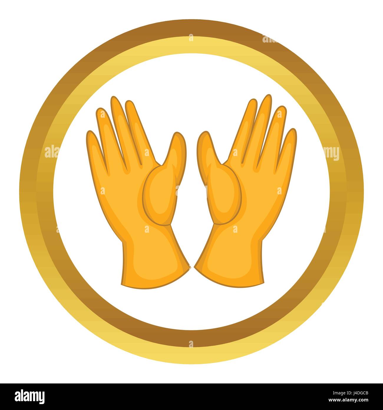Rubber gloves vector icon Stock Vector Image & Art - Alamy