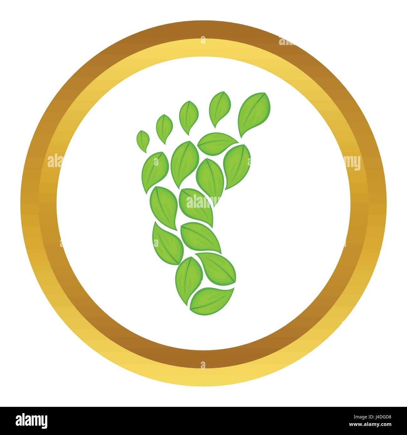Eco footprint vector icon Stock Vector Image & Art - Alamy