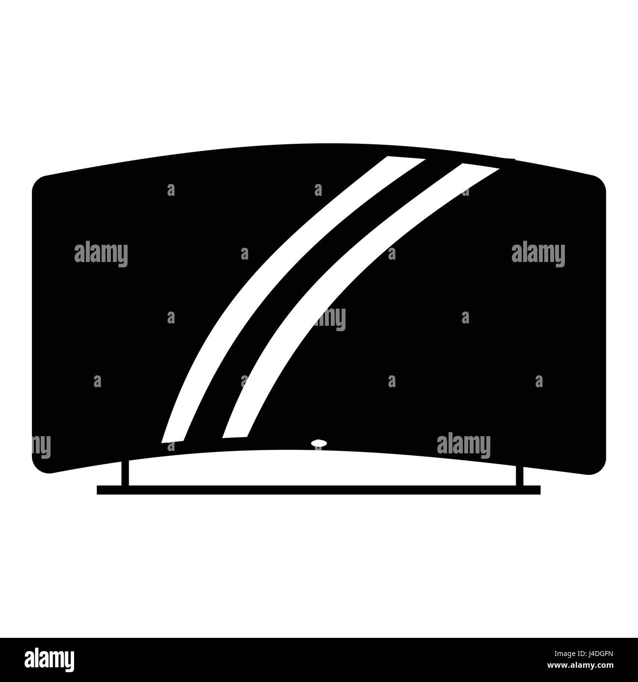 Curved TV icon, simple style Stock Vector Image & Art - Alamy