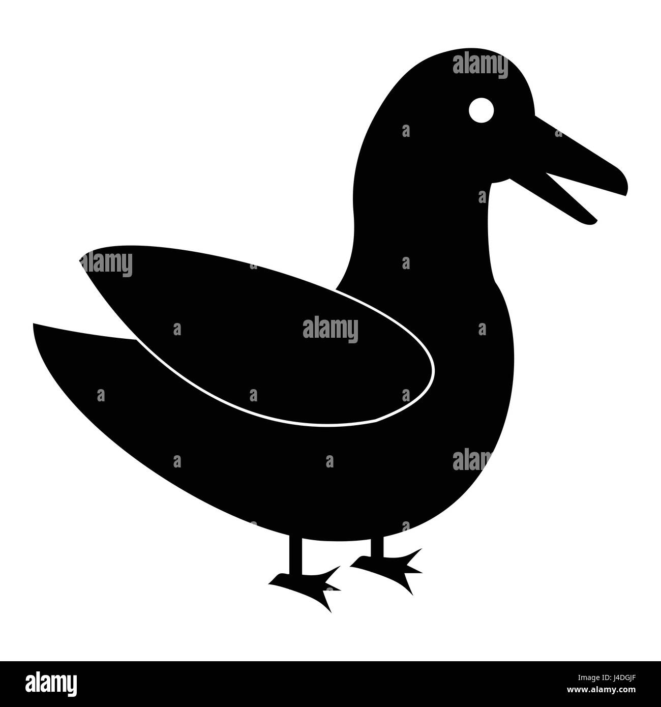 Goose icon, simple style Stock Vector Image & Art - Alamy