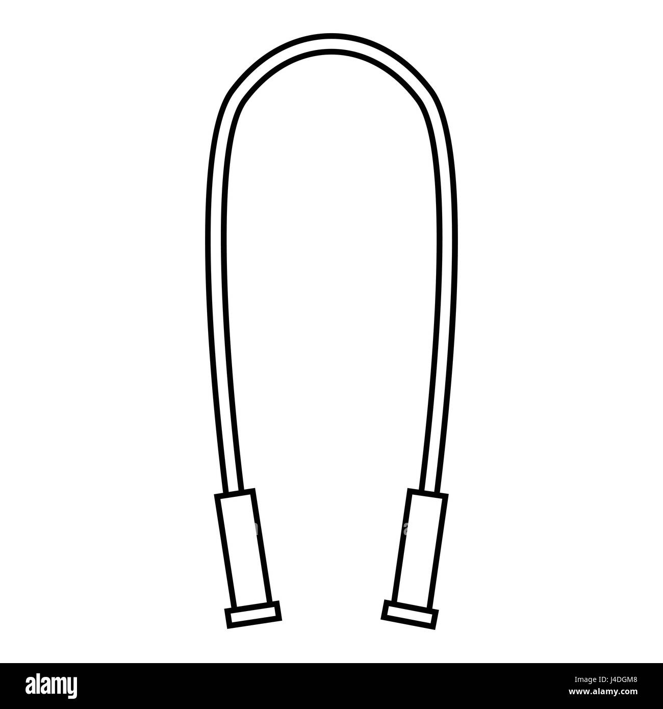 Jump rope icon, outline style Stock Vector Image & Art - Alamy