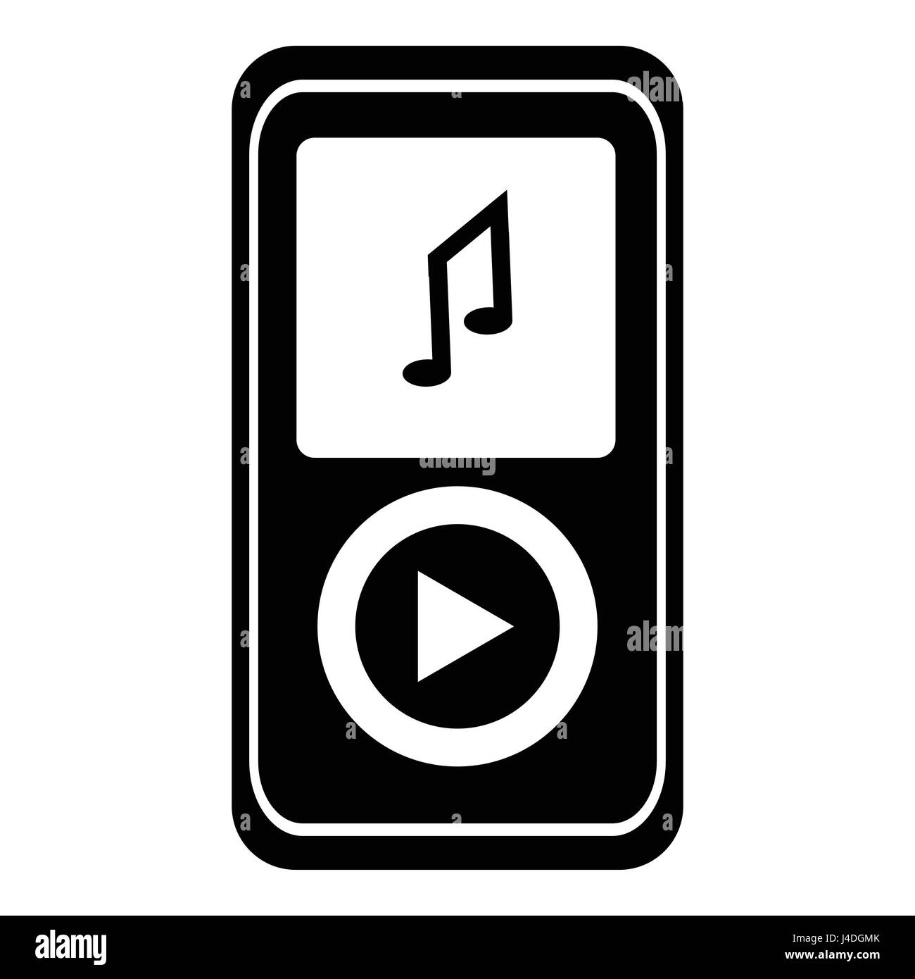 Music player icon, simple style Stock Vector Image & Art - Alamy