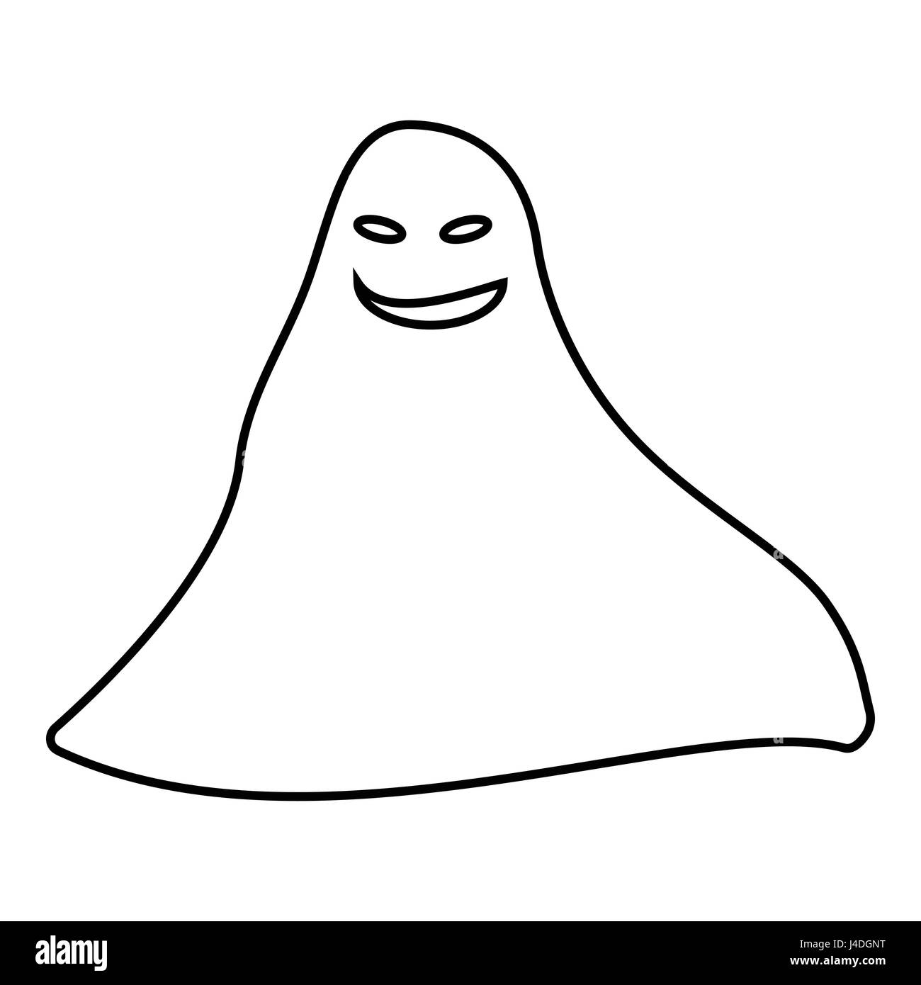 Grey smiling spooky Stock Vector Images - Alamy