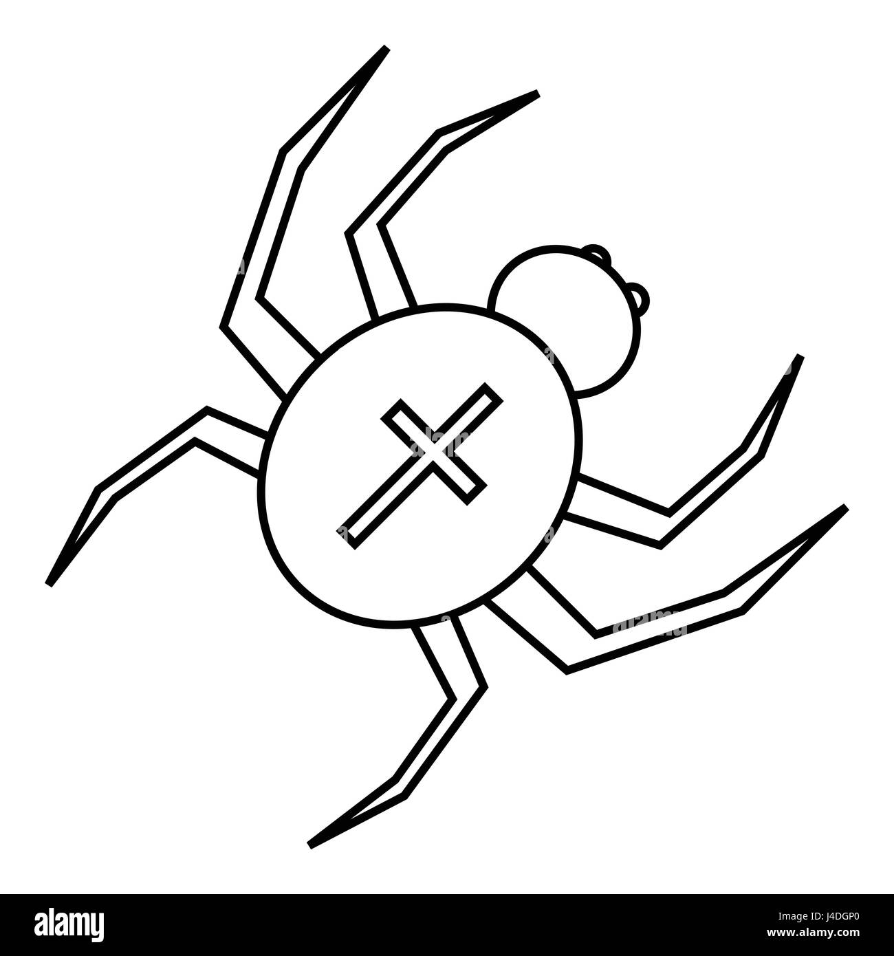 Spider with cross on its back Black and White Stock Photos & Images - Alamy