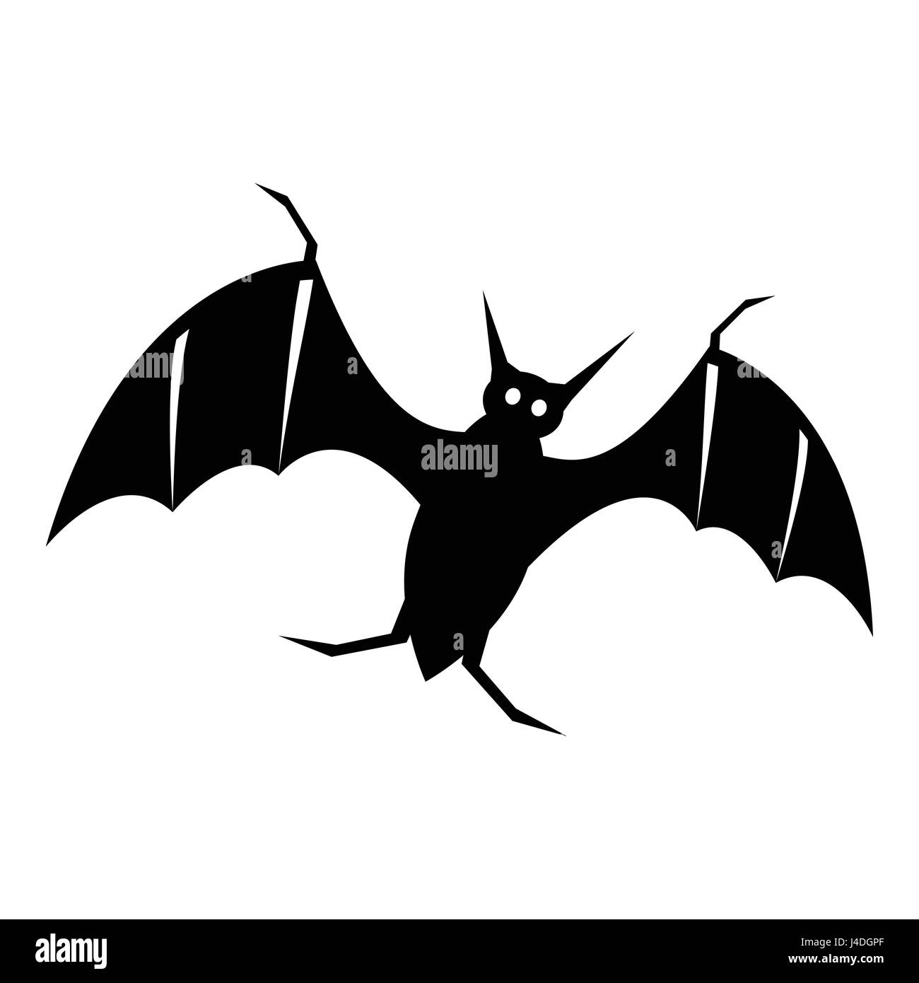 Bat icon, simple style Stock Vector Image & Art - Alamy