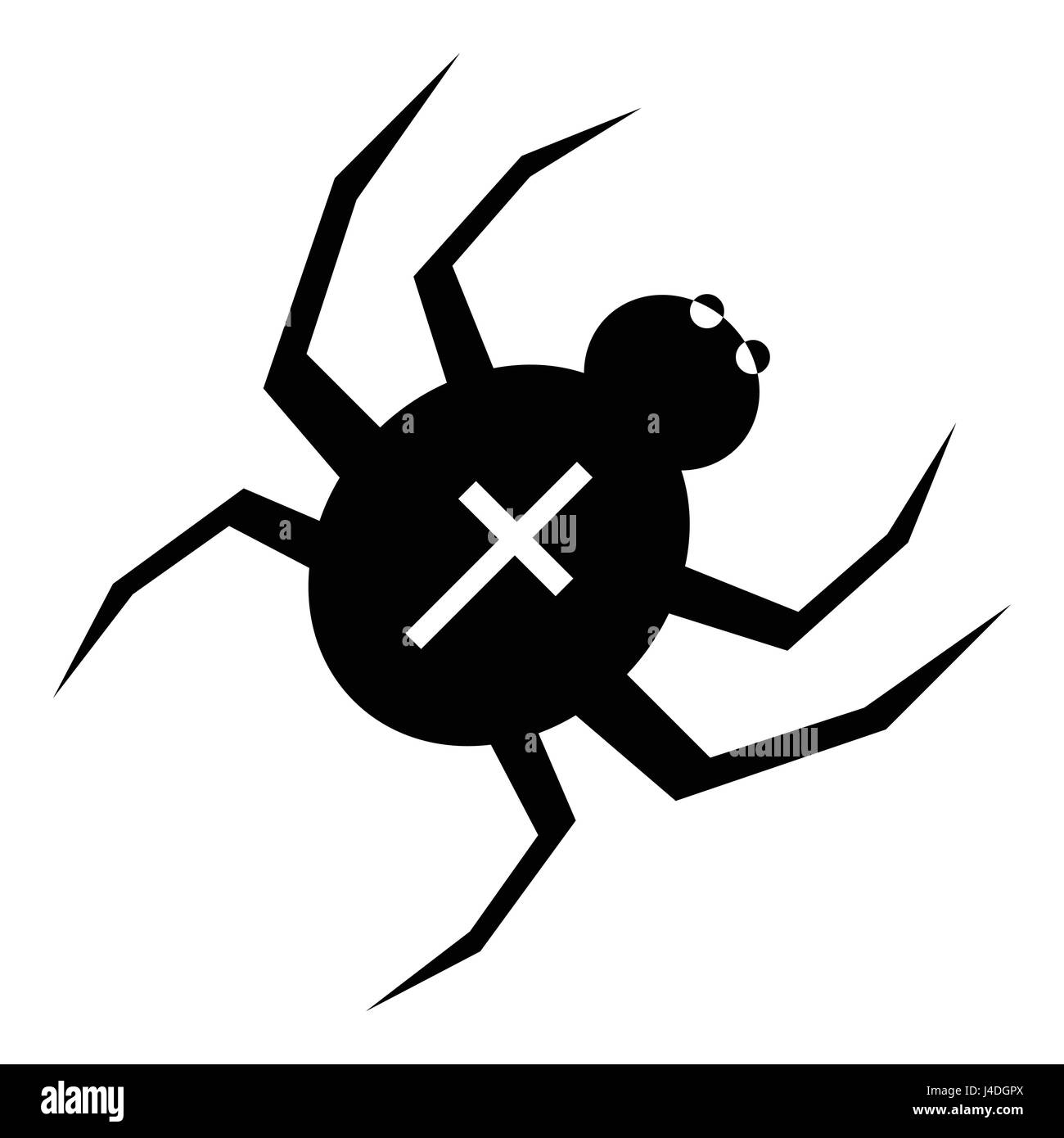 Spider with cross on its back Black and White Stock Photos & Images - Alamy