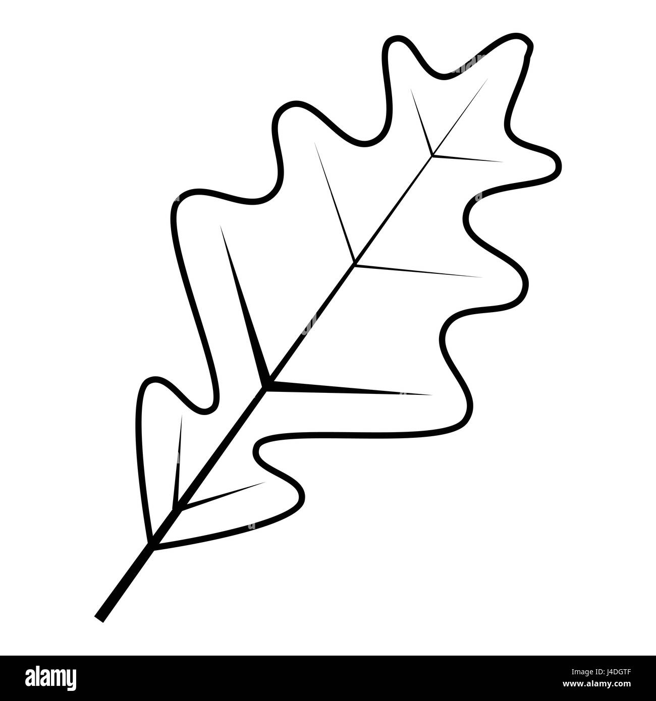 Leaf icon, outline style Stock Vector Image & Art - Alamy