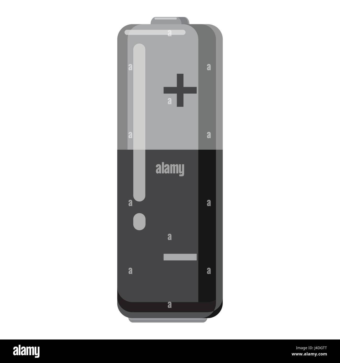 Battery icon, gray monochrome style Stock Vector Image & Art - Alamy