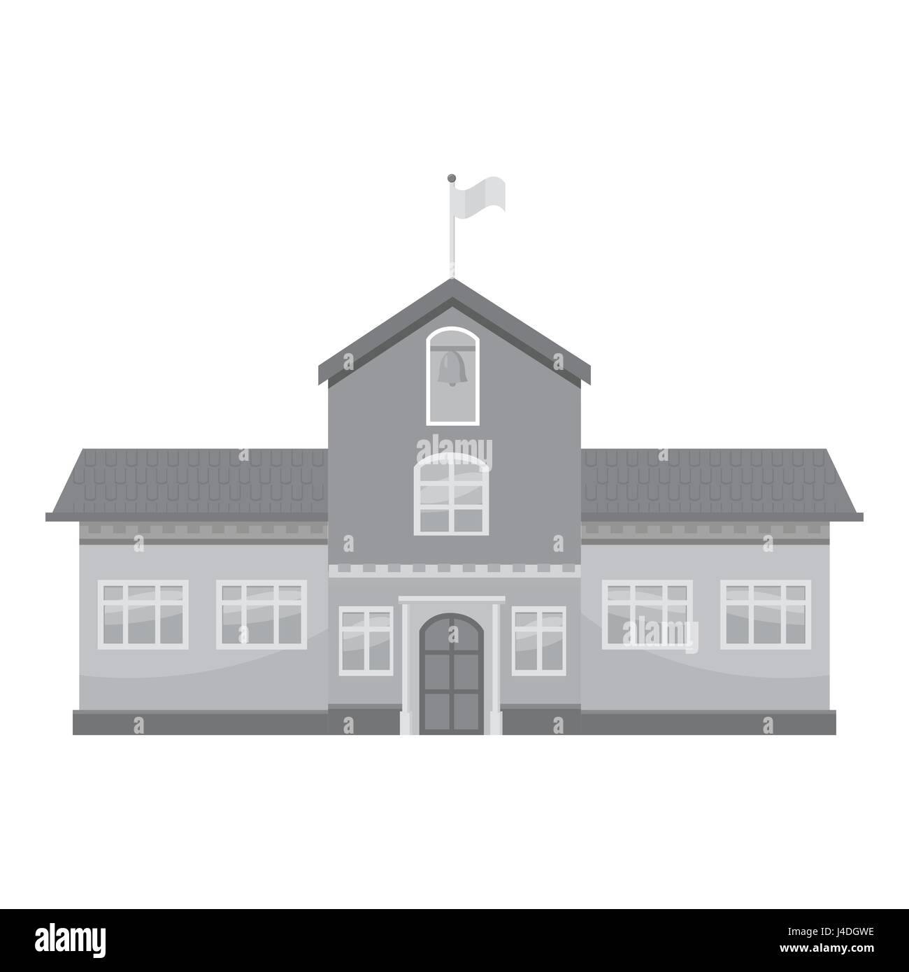 School icon, gray monochrome style Stock Vector Image & Art - Alamy