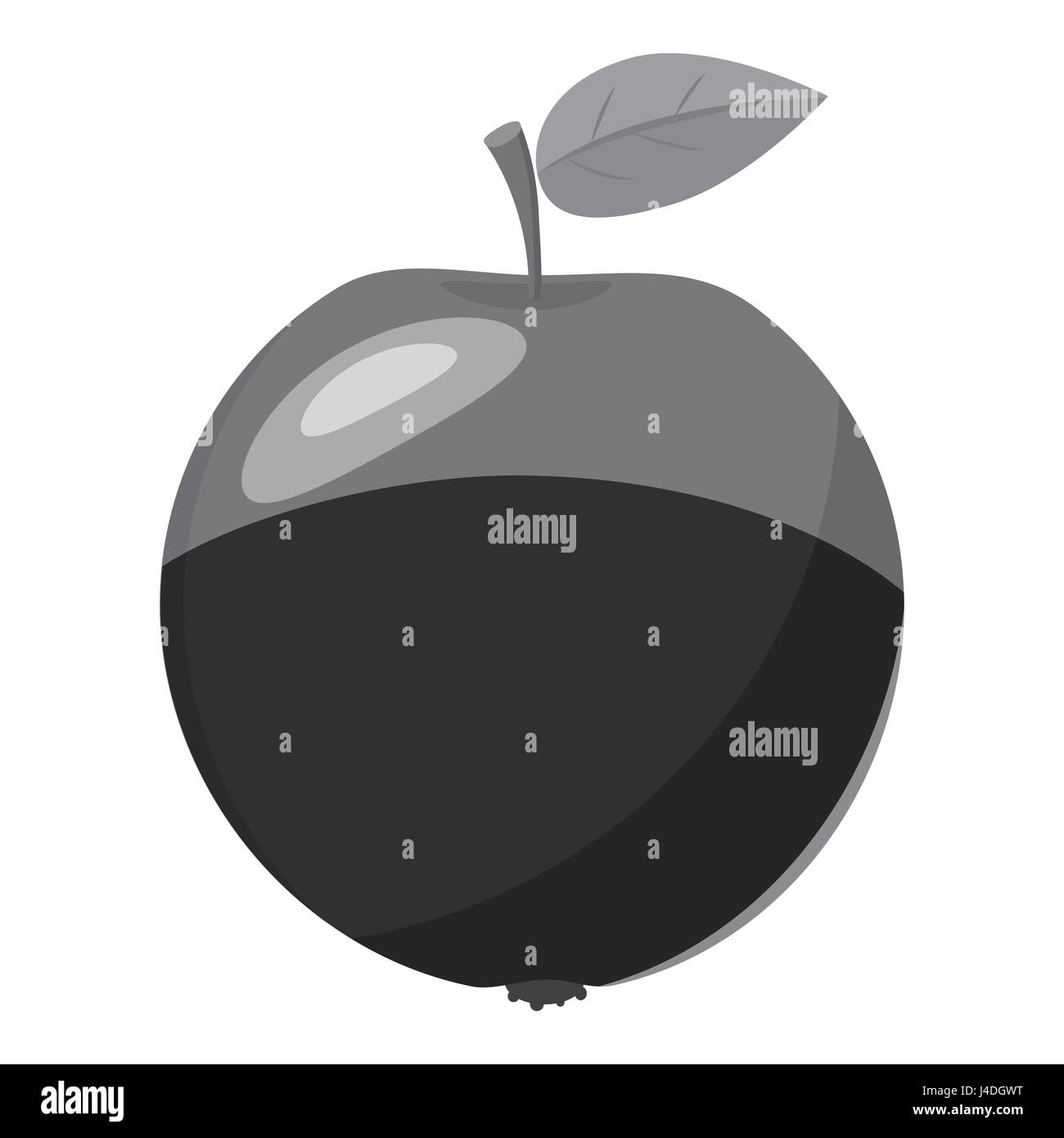 Apple icon, gray monochrome style Stock Vector Image & Art - Alamy