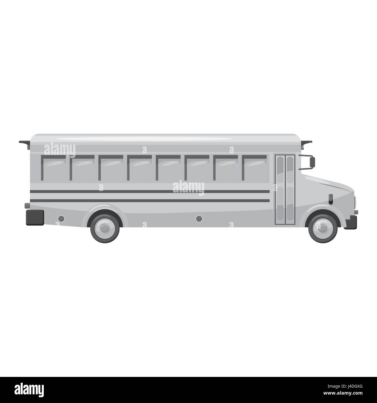 School bus icon, gray monochrome style Stock Vector Image & Art - Alamy