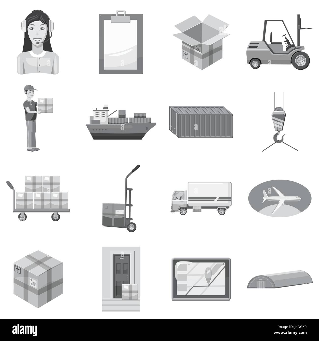Freight transportation logistic manager Cut Out Stock Images & Pictures ...