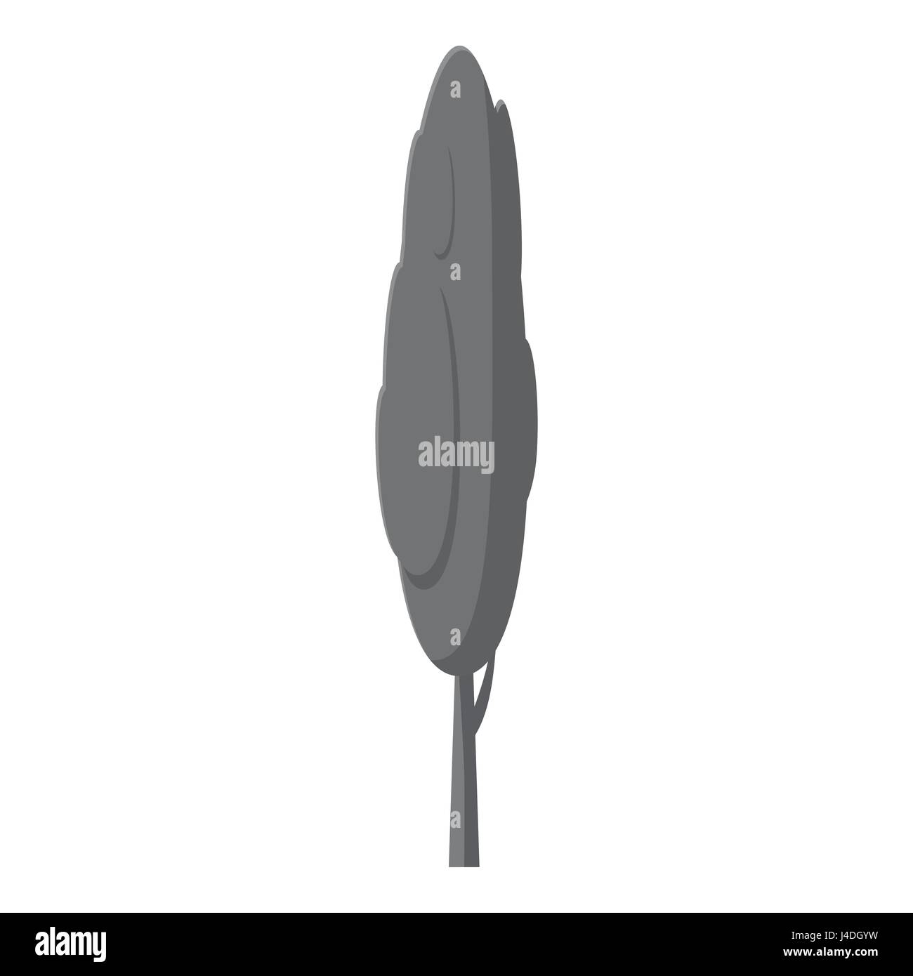 Poplar tree icon, gray monochrome style Stock Vector Image & Art - Alamy