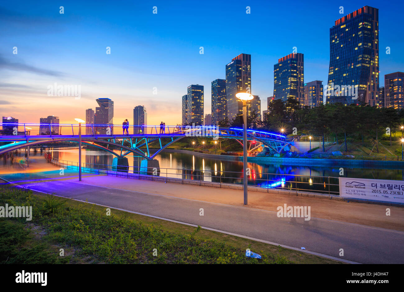 Songdo,South Korea - May 17, 2015: Songdo Central Park in Songdo ...
