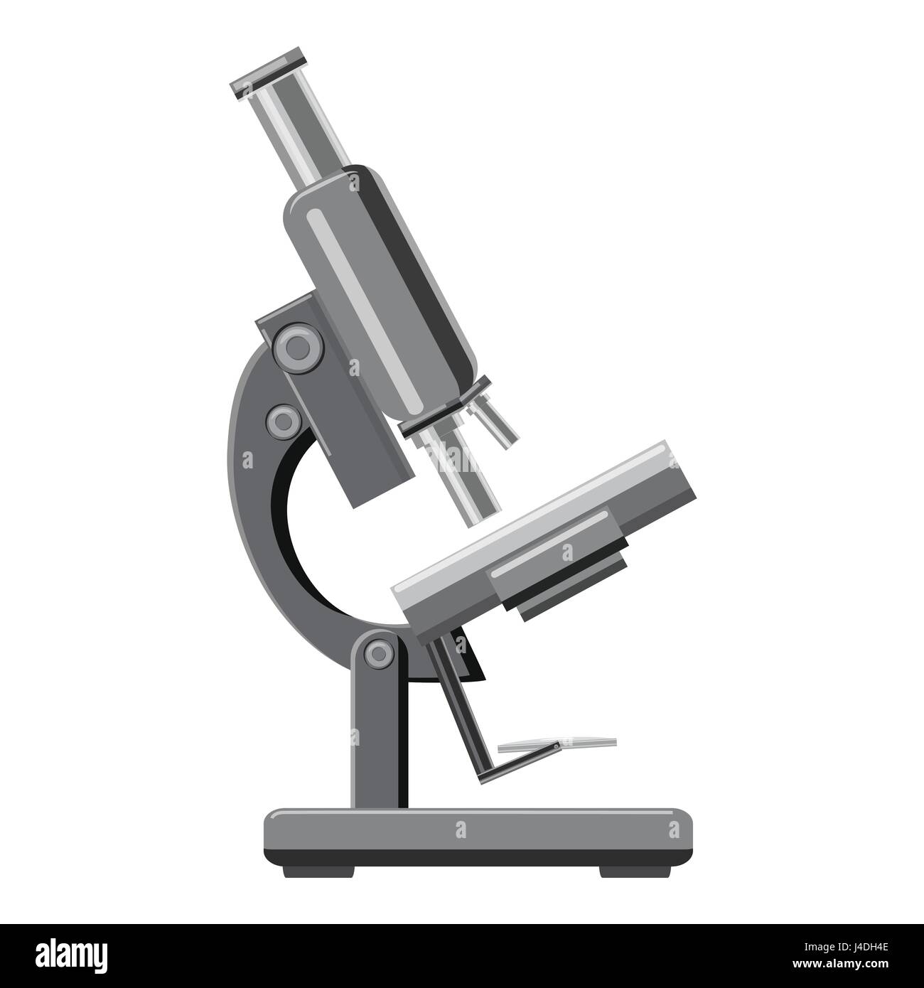 Microscope icon, gray monochrome style Stock Vector Image & Art - Alamy