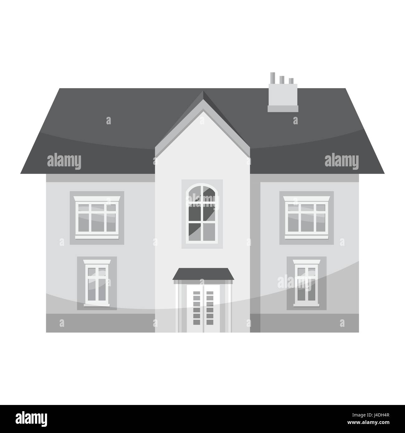 Entrance modern house gray Stock Vector Images - Alamy