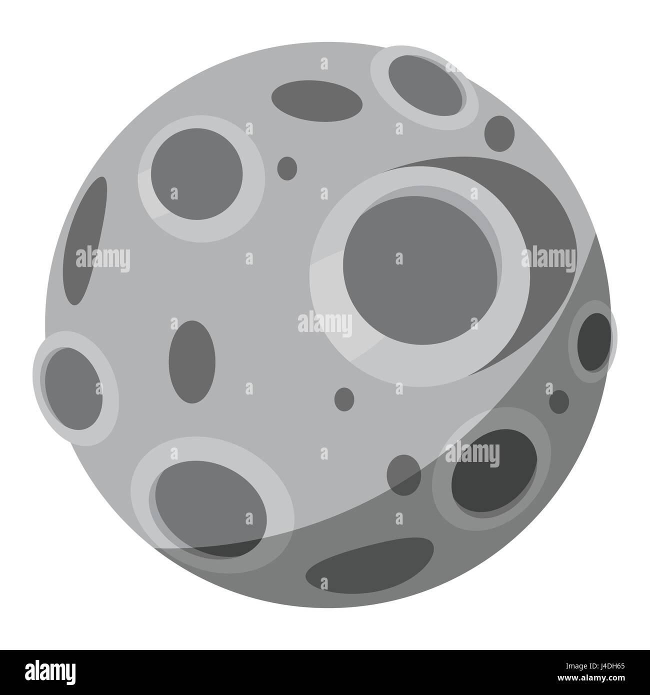 Moon icon, gray monochrome style Stock Vector Image & Art - Alamy