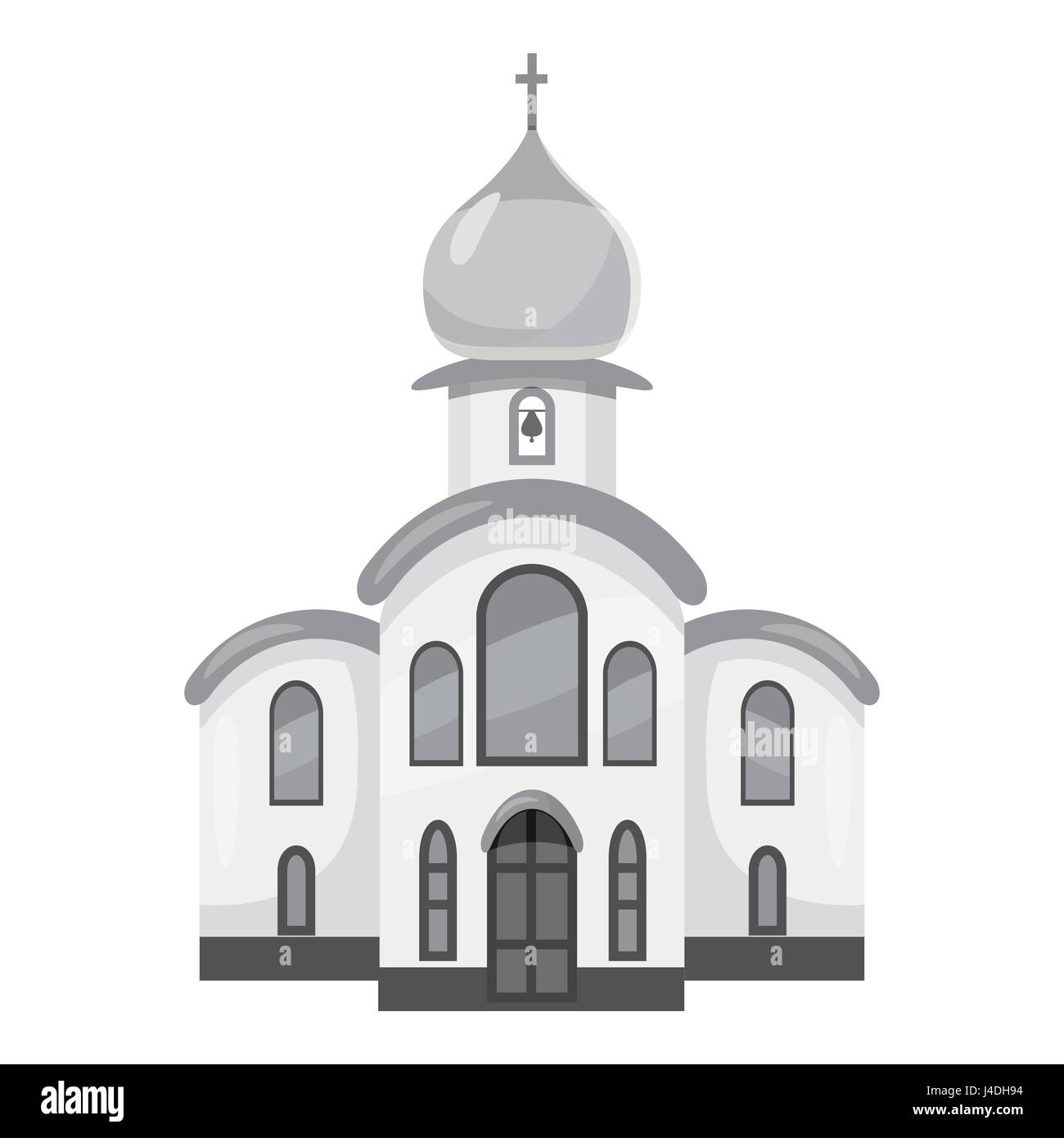 Church icon, gray monochrome style Stock Vector Image & Art - Alamy